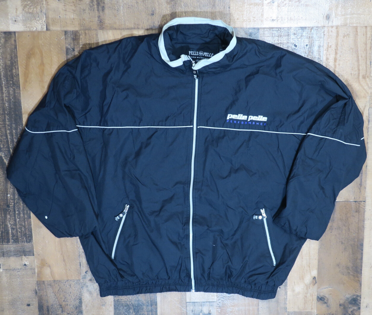 日本代購代標第一品牌【樂淘letao】－RARE Pelle Pelle Performance Racing Team Motorcycle Sport Jacket 3XL 海外 即決