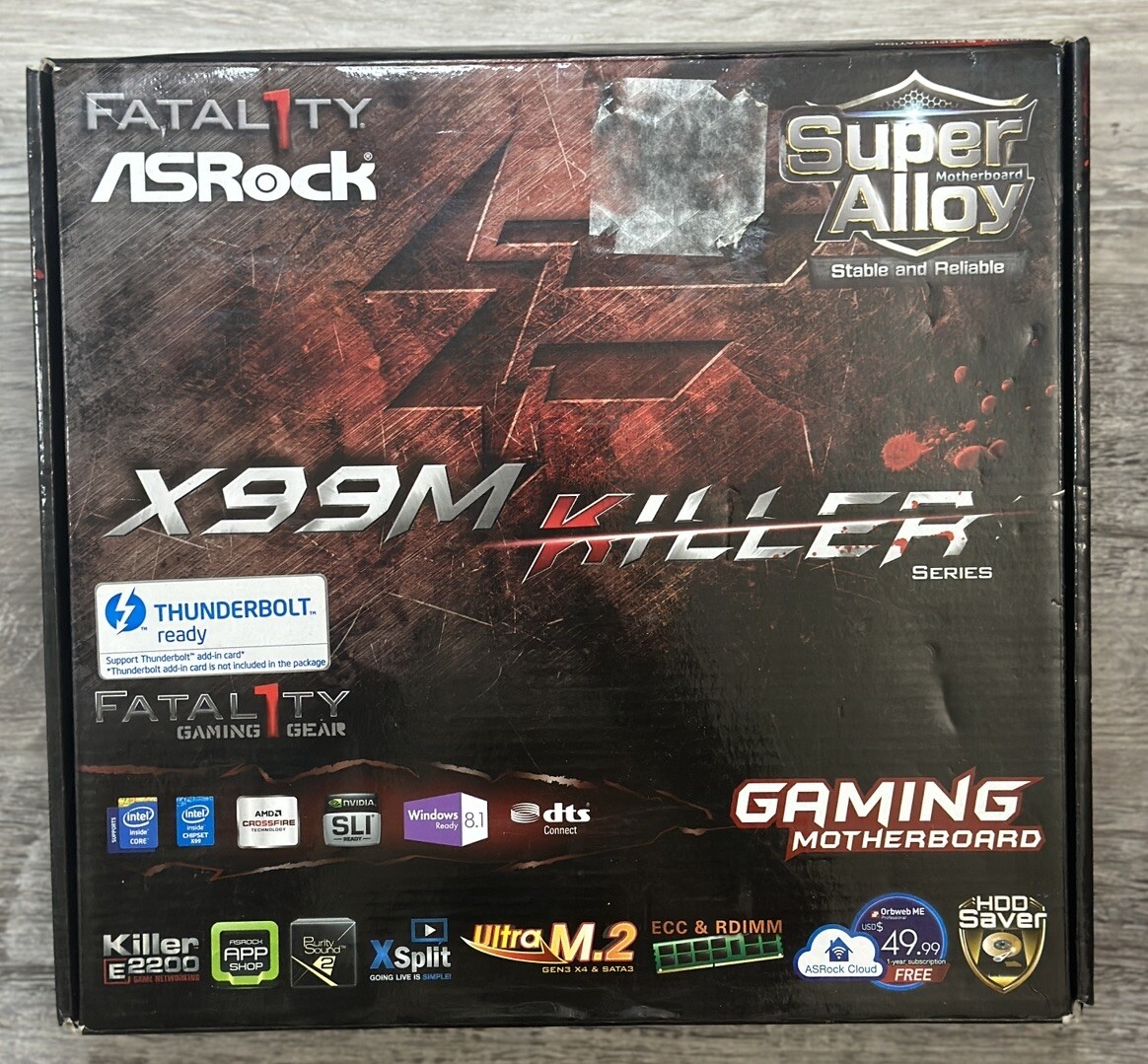 日本代購代標第一品牌【樂淘letao】－ASROCK fatallty X99M killer Motherboard Intel X99 DDR4 LGA 2011-V3 ATX 海外 即決