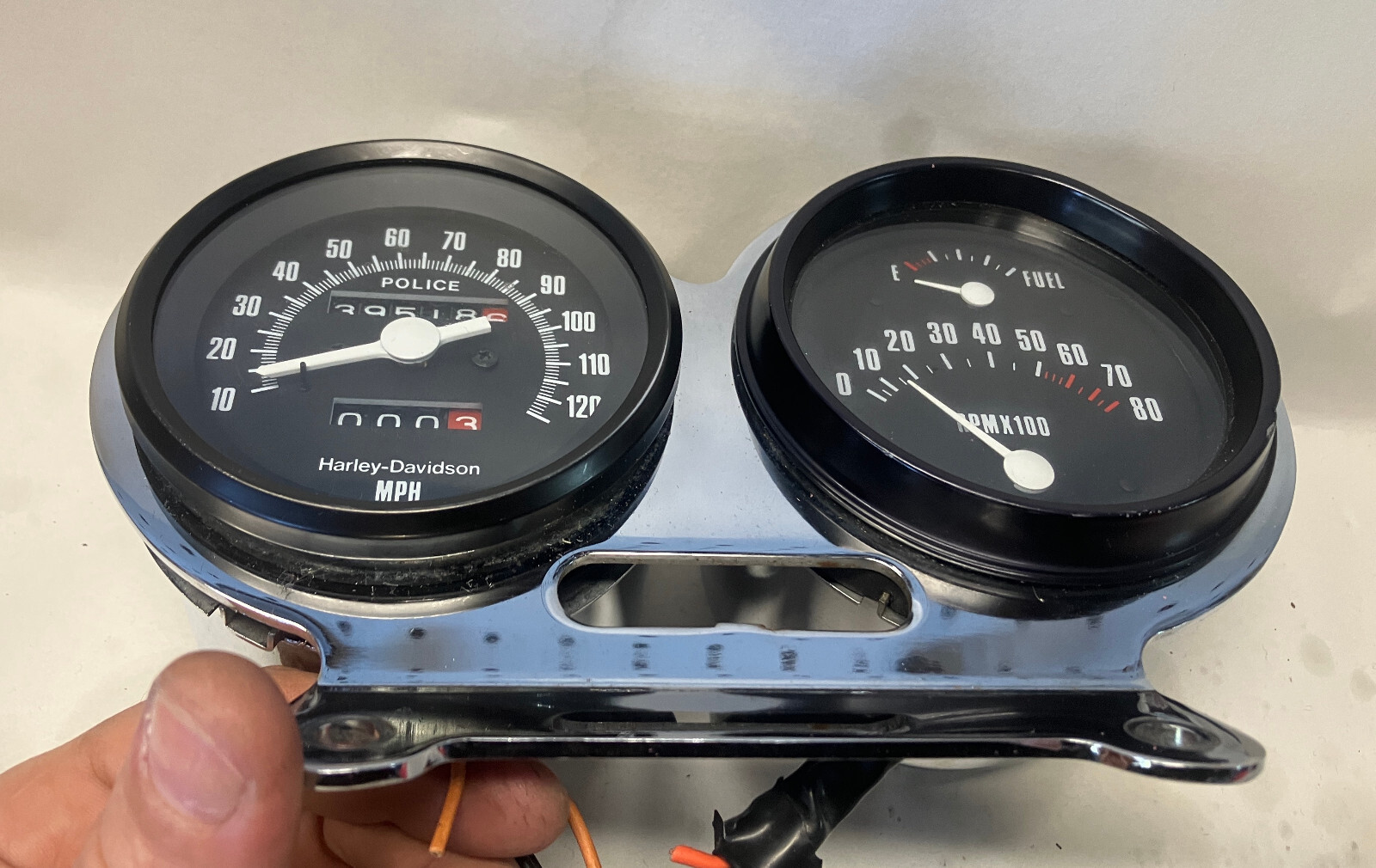 Yahoo!オークション - HARLEY POLICE GAUGES SPEEDOMETER FXR FXRS FXR...
