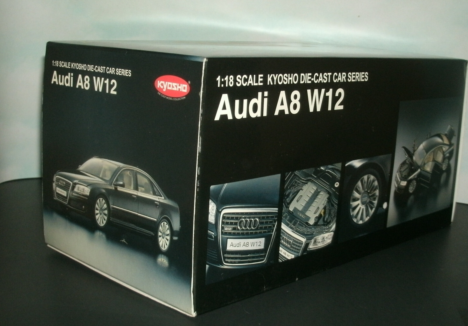 代購代標第一品牌－樂淘letao－1/18 Scale 2006 Audi A8 W12 Type 4E Diecast Model Car (11") Kyosho 09212BK ...
