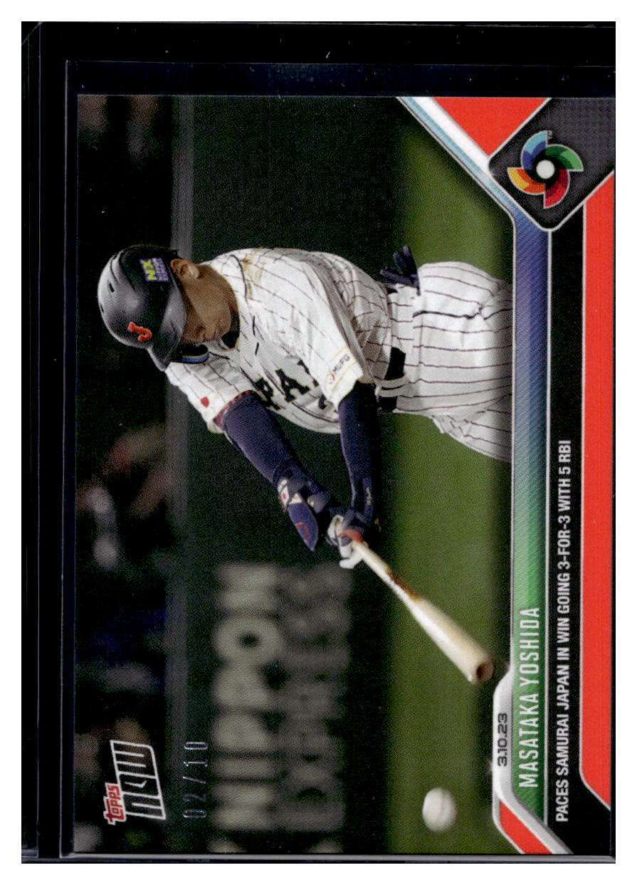 代購代標第一品牌－樂淘letao－2023 Topps Now #WBC-14 Masataka Yoshida WBC Red Parallel Card #d /10 海外 即決