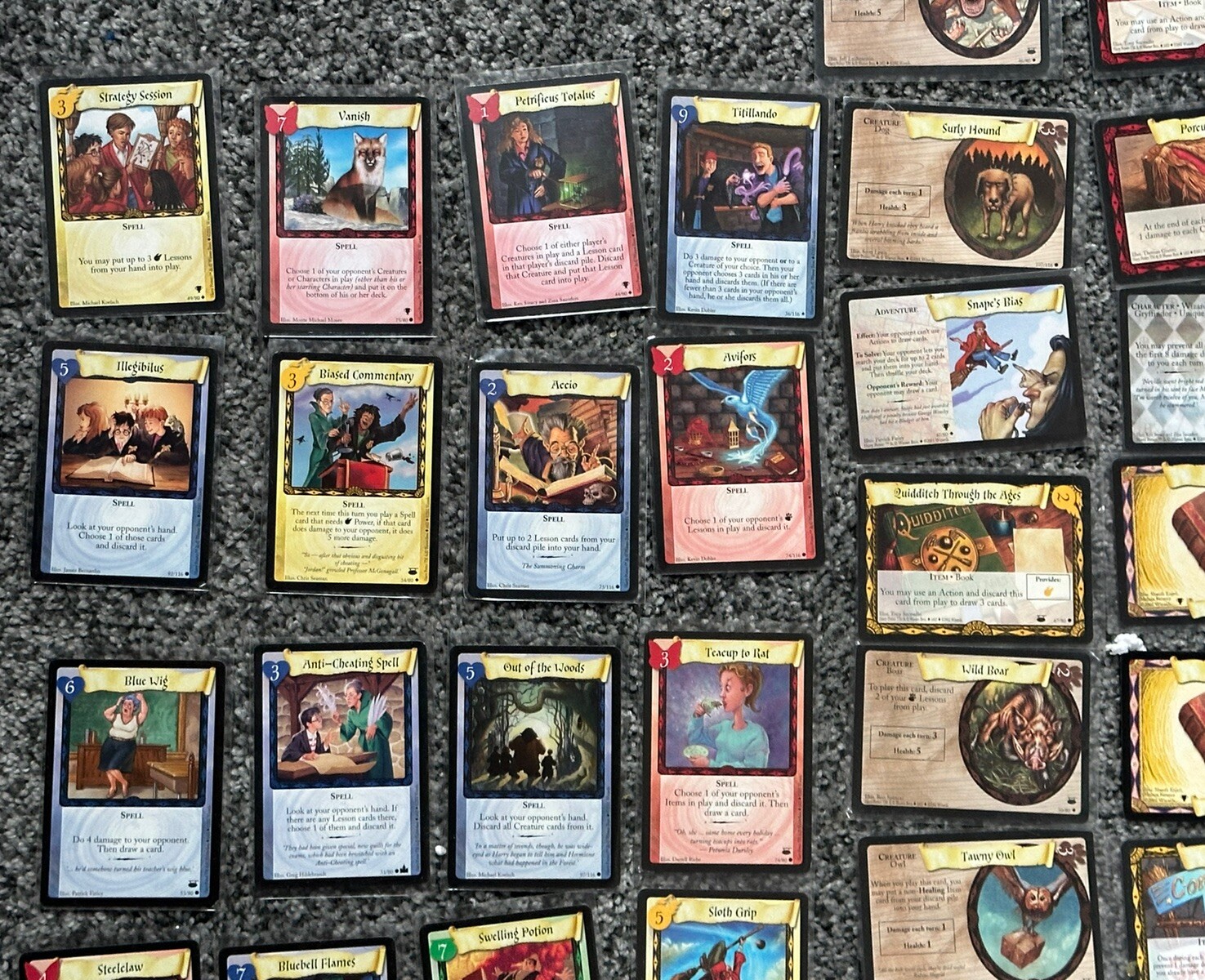 Yahoo!オークション - Harry Potter Trading Card Game Lot Of 105 Ass...