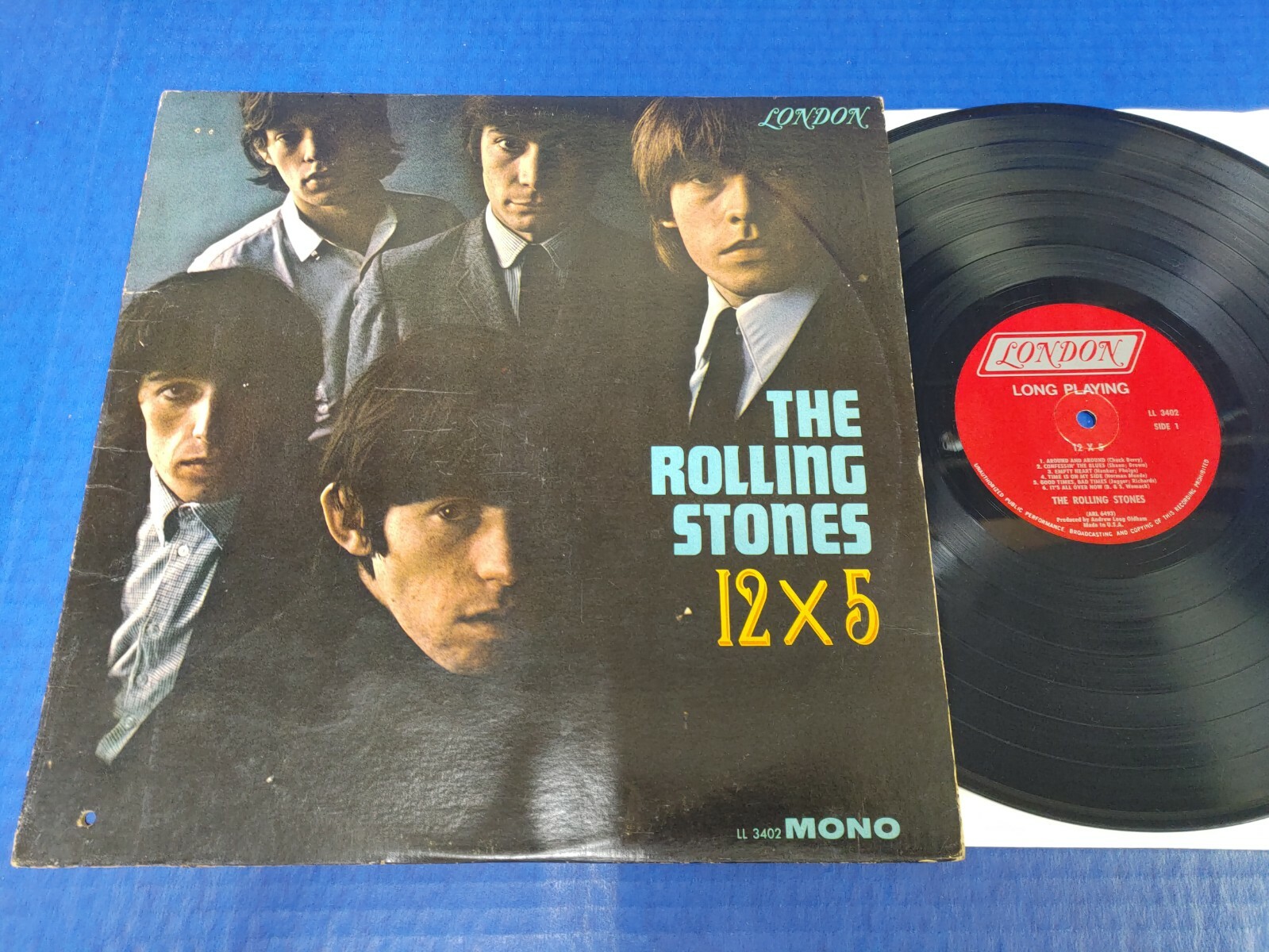 代購代標第一品牌－樂淘letao－The Rolling Stones 12X5 - 1964 Rock LP London LL 3402 Mono VG+ VINYL Record 海外 即決