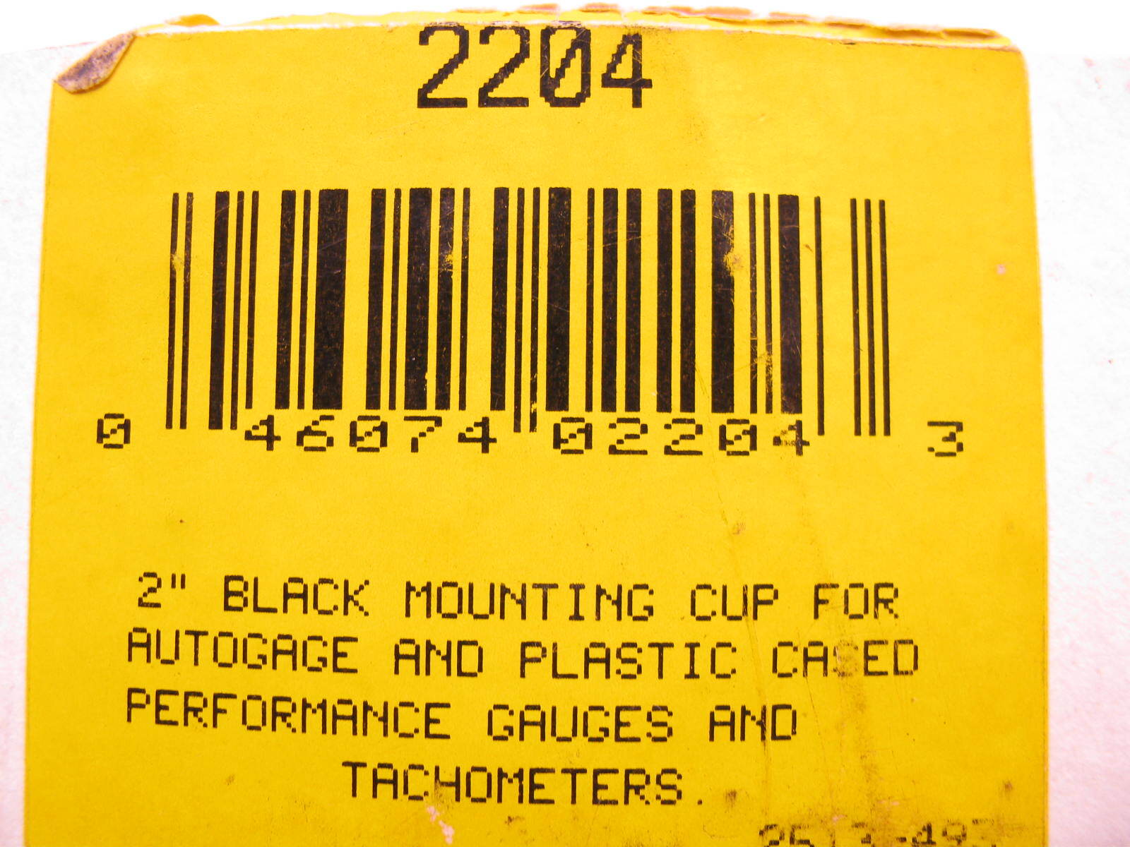 日本代購代標第一品牌【樂淘letao】－Auto Meter 2204 Single Gauge Mount 2-1/16" Pedestal With Black Cup ONLY 海外 即決