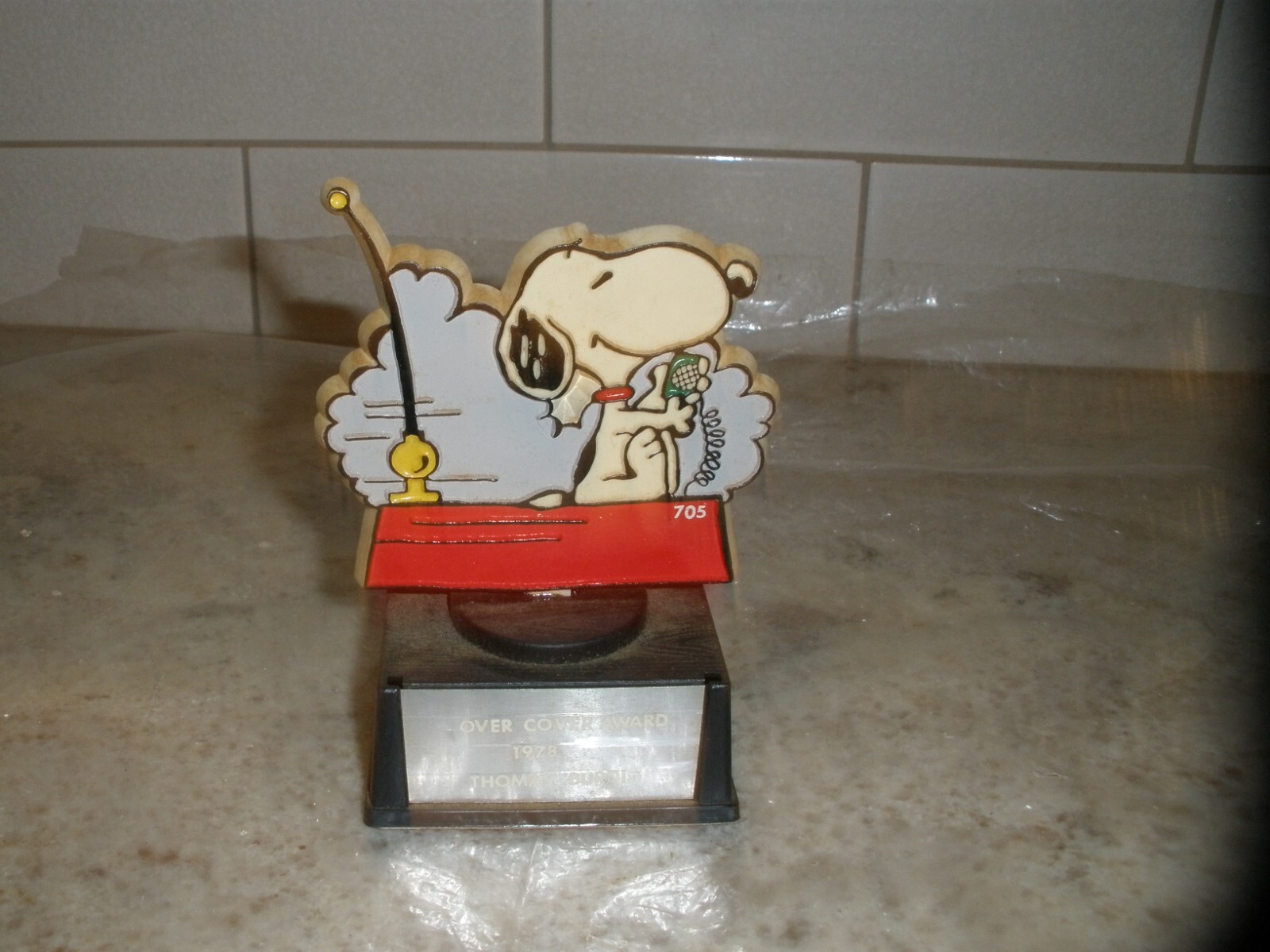 日本代購代標第一品牌【樂淘letao】－1978 AVIVA SNOOPY OVER COVER AWARD 海外 即決