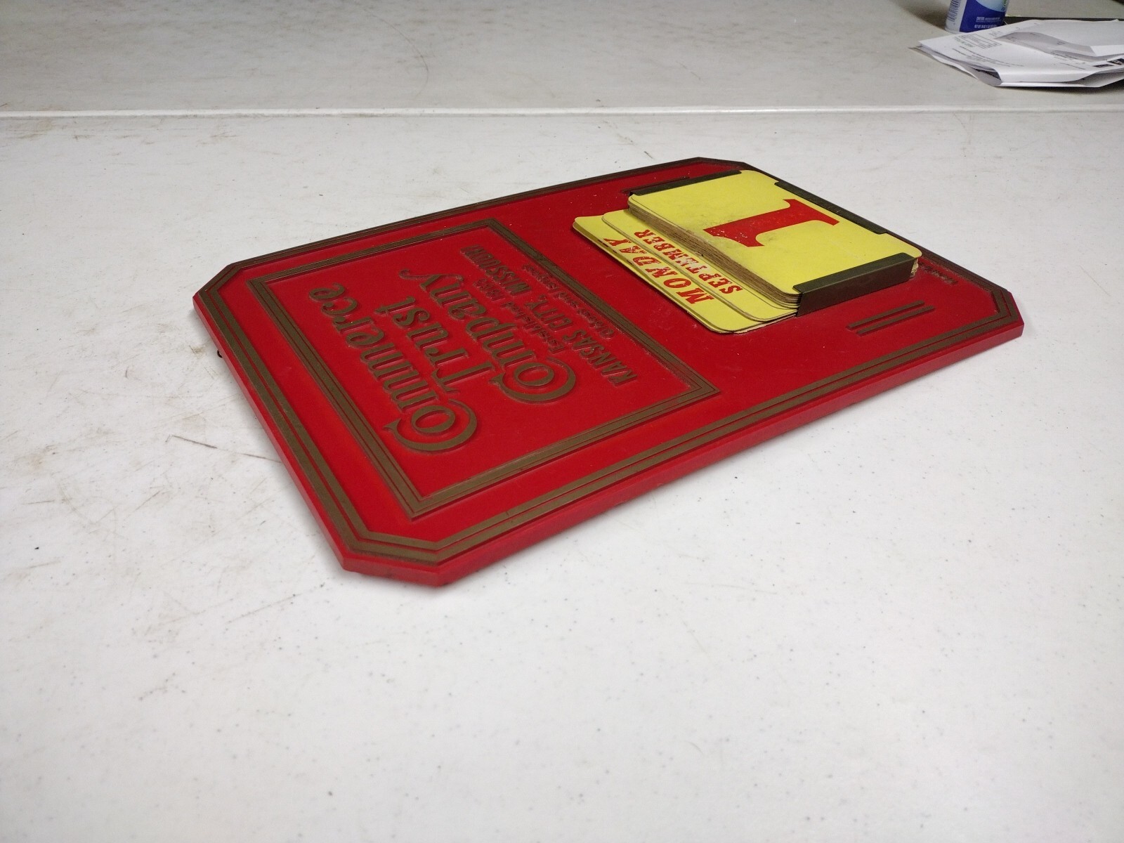 日本代購代標第一品牌【樂淘letao】－Vintage Commerce Trust Company Kansas City Advertising Perpetual Calendar ...