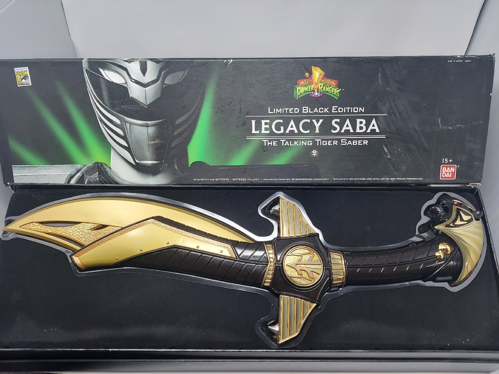 代購代標第一品牌－樂淘letao－SDCC 2015 MMPR Power Rangers Black Gold Edition Legacy Saba Sword (0899-1000) 海外 即決