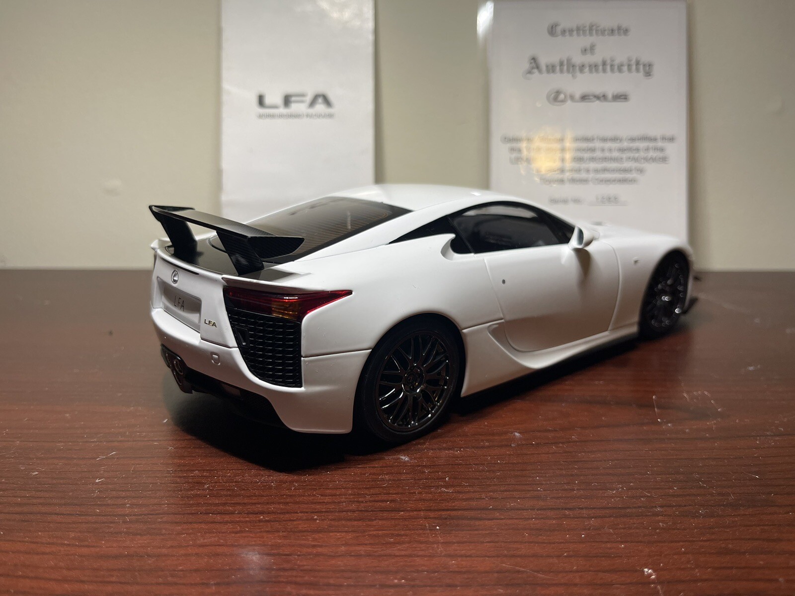 日本代購代標第一品牌【樂淘letao】－AUTOART 1/18 Lexus LFA Nurburgring Package White Diecast Model Car MINT 海外 即決