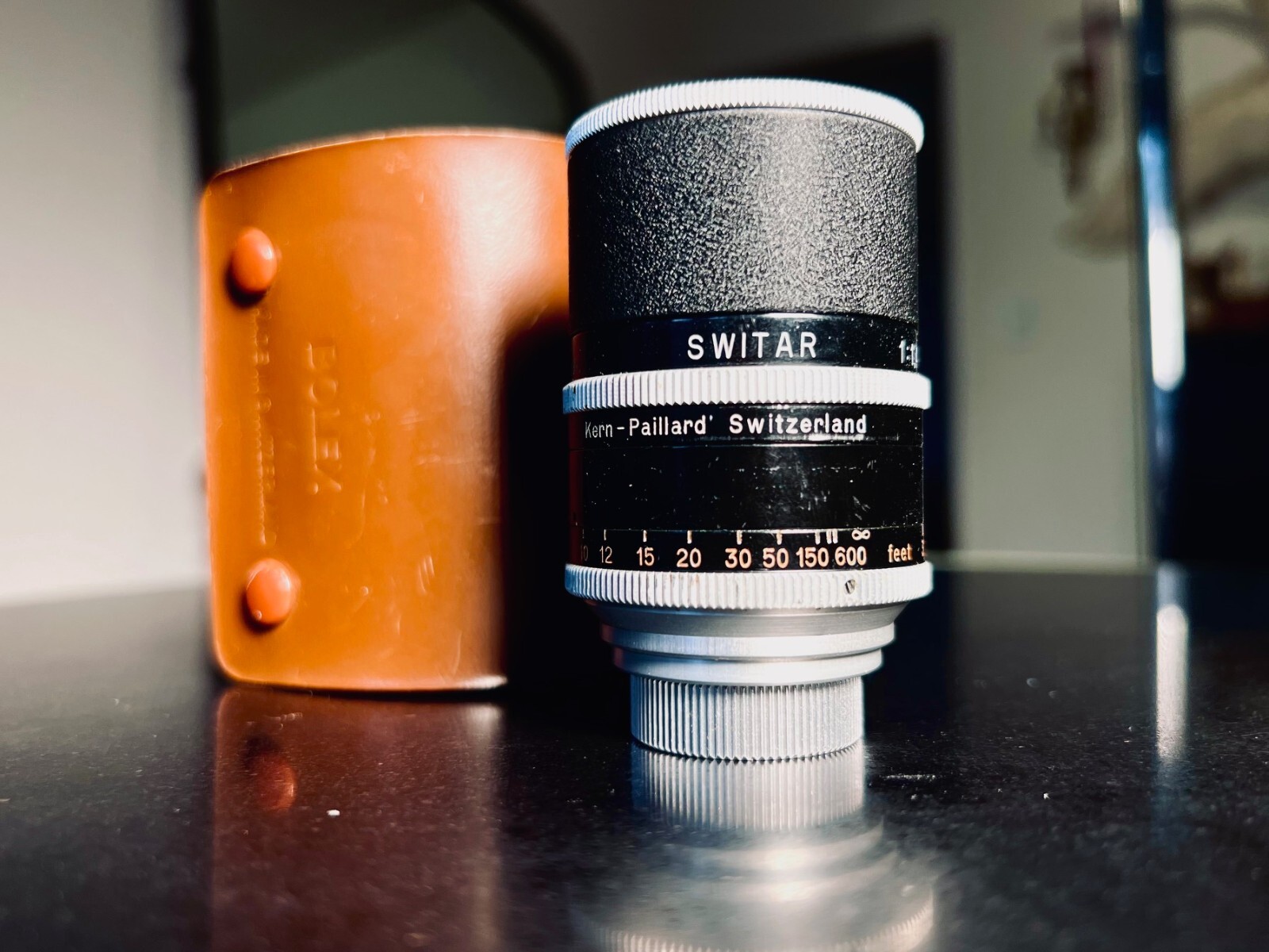 日本代購代標第一品牌【樂淘letao】－Kern Switar 50mm f1.1 c-mount lens for 16mm Bolex, leather case 海外 即決