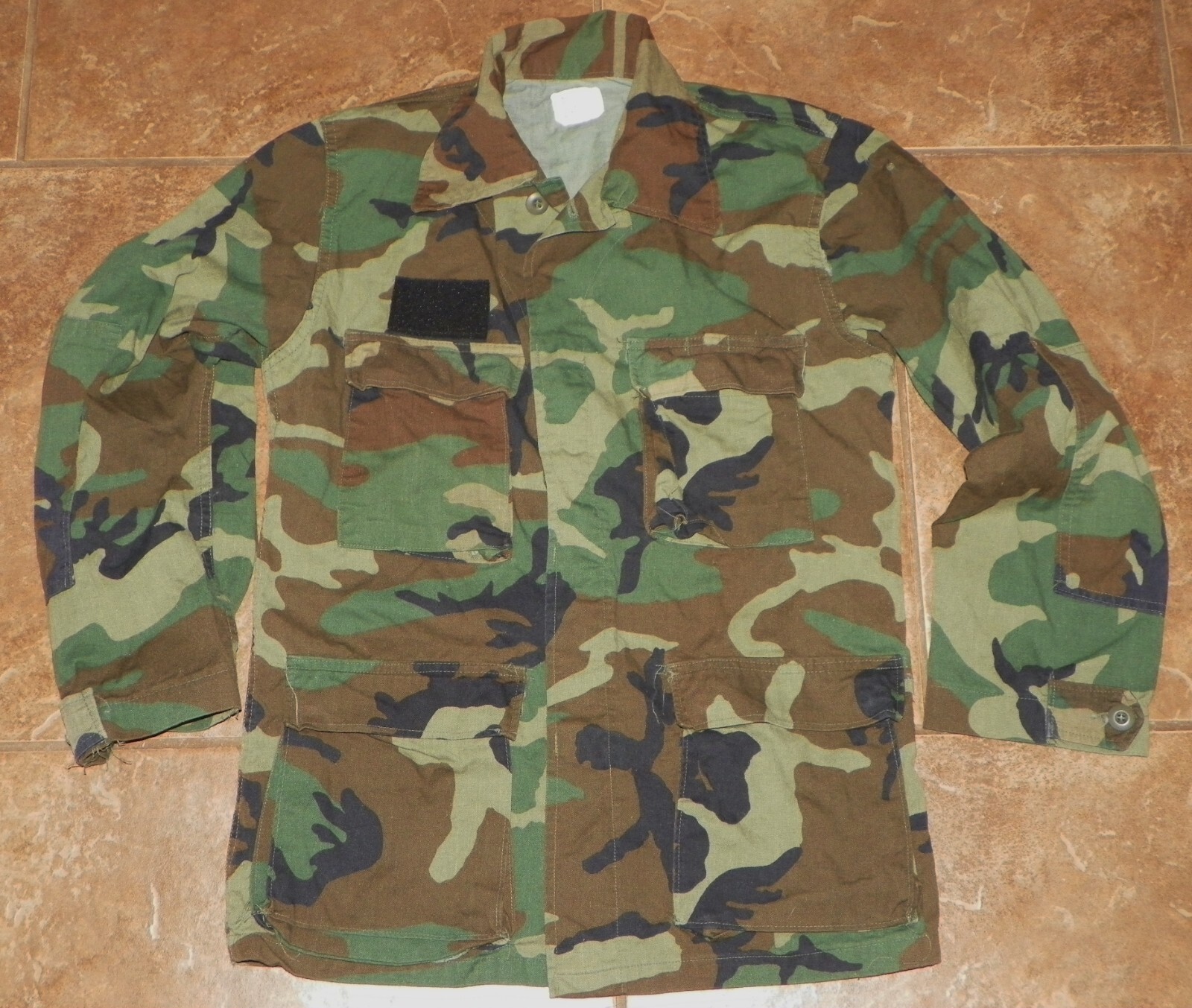 Yahoo!オークション - Army BDU's UNIFORM Woodland Camo Top JACKET S...