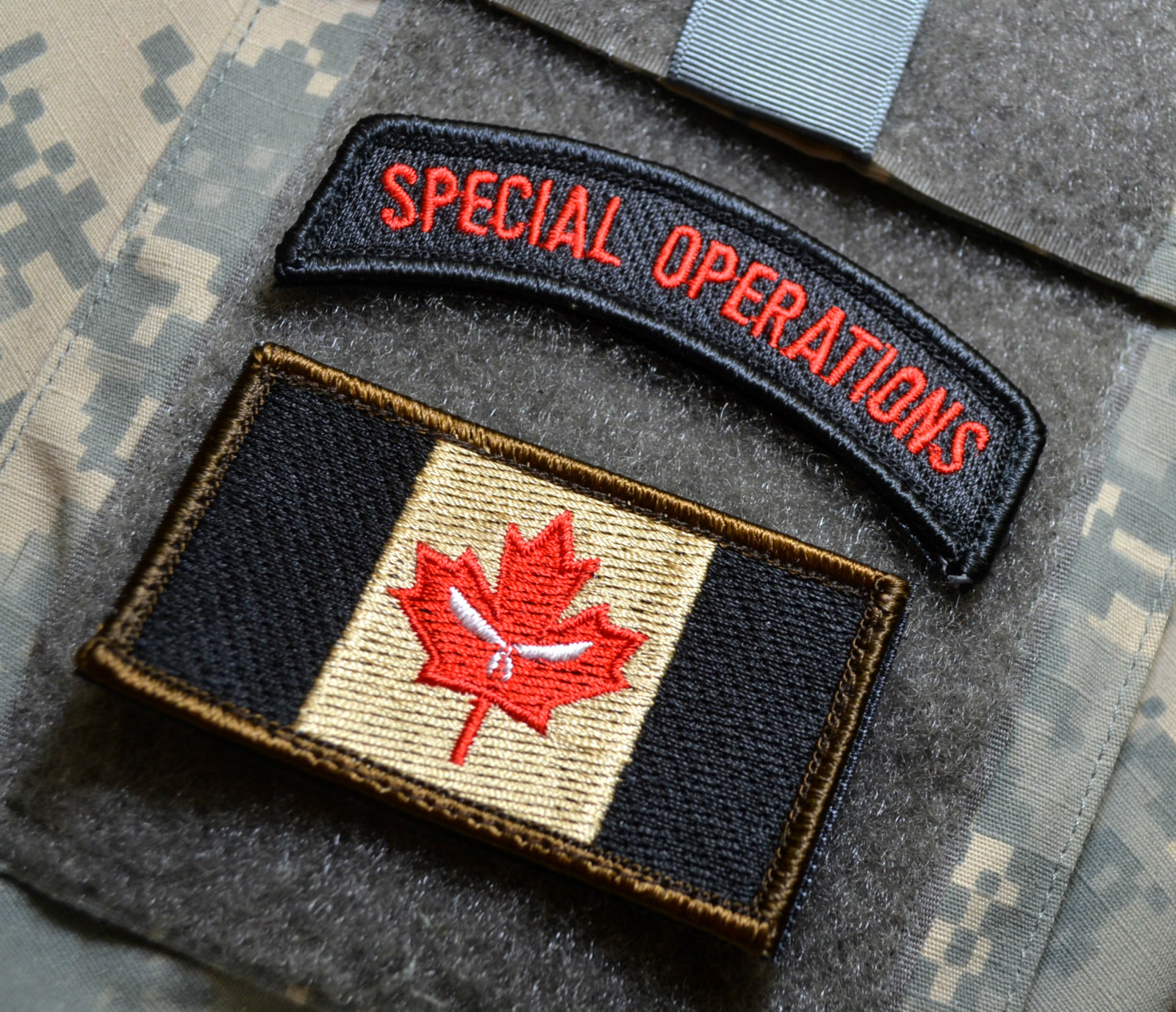 CSOR JTF2 Deuxième Force Opérationnelle Interarmées: Canadian Flag + SP OPS Tab | eBay