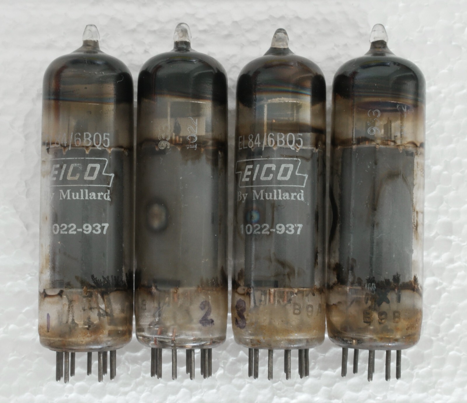 代購代標第一品牌－樂淘letao－4 Eico/Mullard EL84/6BQ5 Vacuum Tubes : Date Code rX1 海外 即決