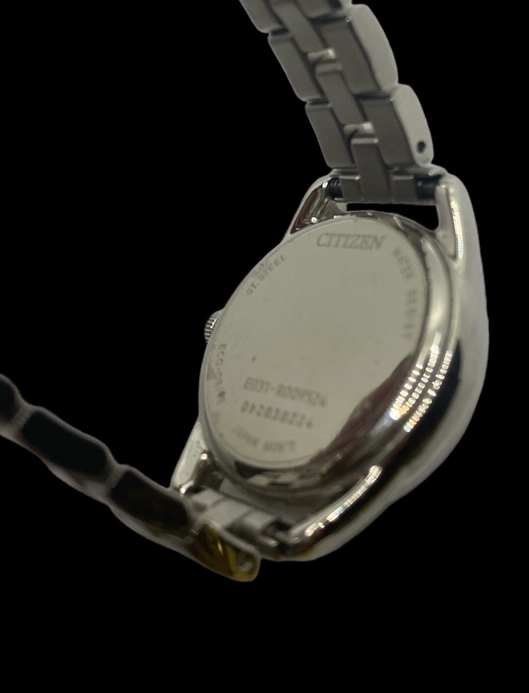 日本代購代標第一品牌【樂淘letao】－Citizen Eco-Drive Women's Arabic Numerals Black Dial Band 27mm Watch EM0680 ...