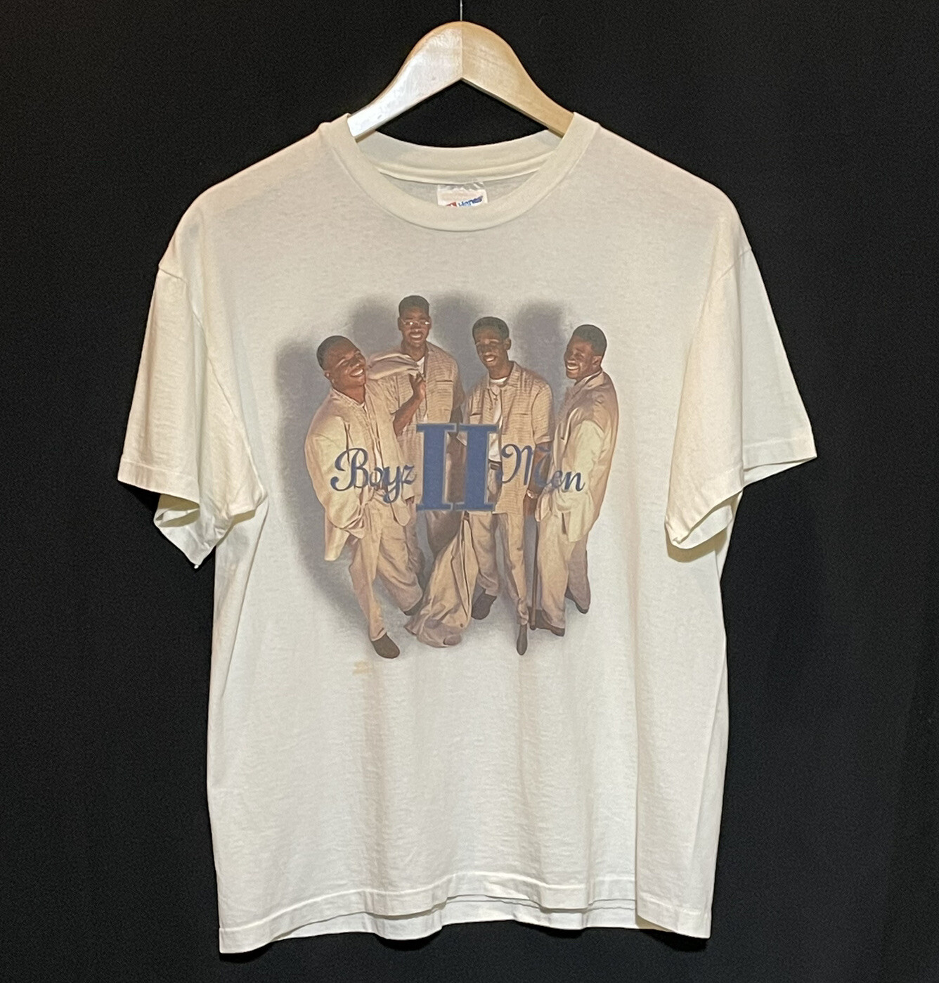 代購代標第一品牌－樂淘letao－Vintage 90s BOYZ II MEN Concert Tour Rap Tee Single Stitch HANES Made In USA ...