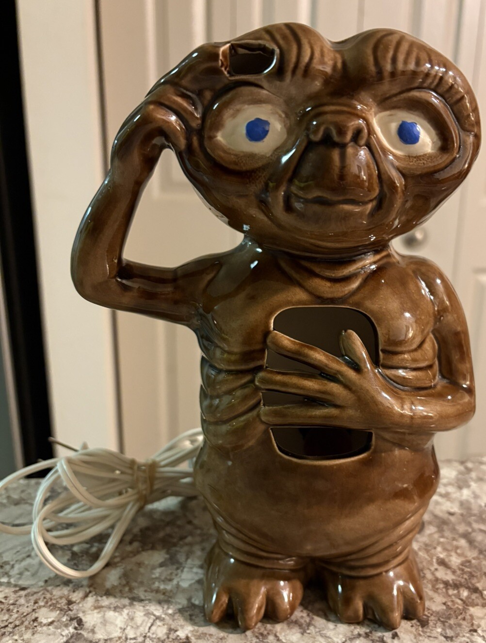 日本代購代標第一品牌【樂淘letao】－Vintage 1983 Handmade ET Extra-Terrestrial Ceramic Flickering Heart Finger ...