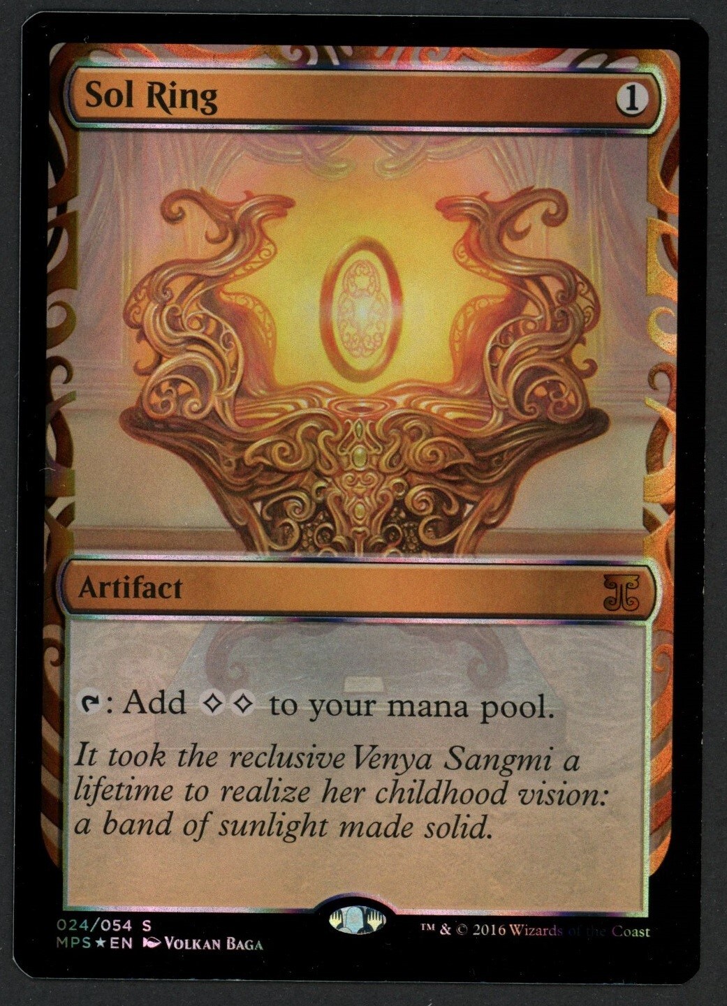 日本代購代標第一品牌【樂淘letao】－***FOIL Sol Ring Masterpiece*** MTG Kaladesh Magic Kid Icarus 海外 即決