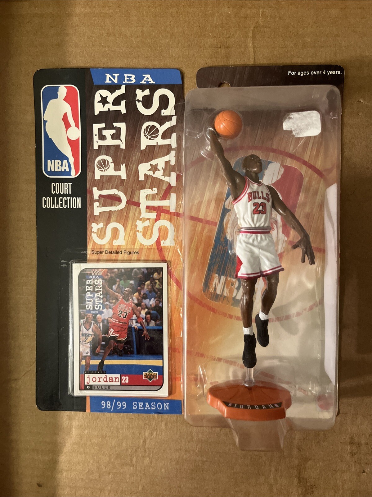 日本代購代標第一品牌【樂淘letao】－1998 Mattel NBA Superstars Michael Jordan Action Figure And Upper Deck Card ...
