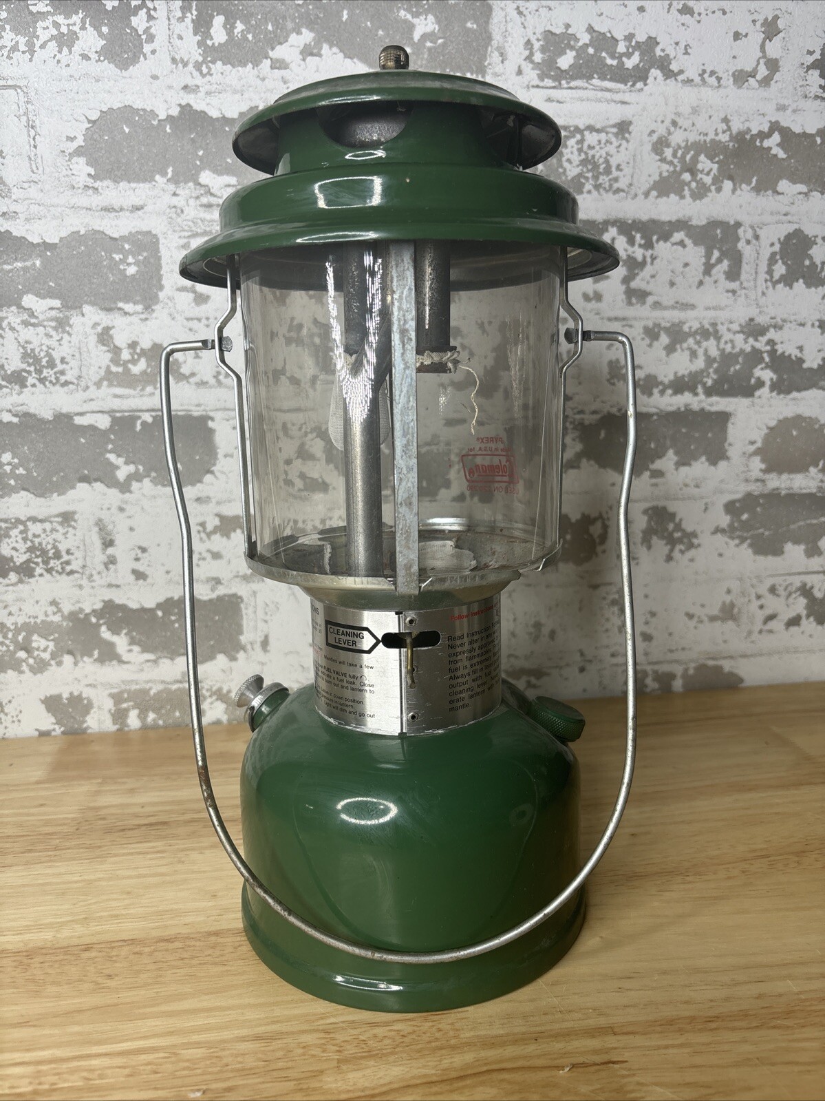 Yahoo!オークション - VINTAGE 1980 COLEMAN DOUBLE MANTLE LANTERN M...