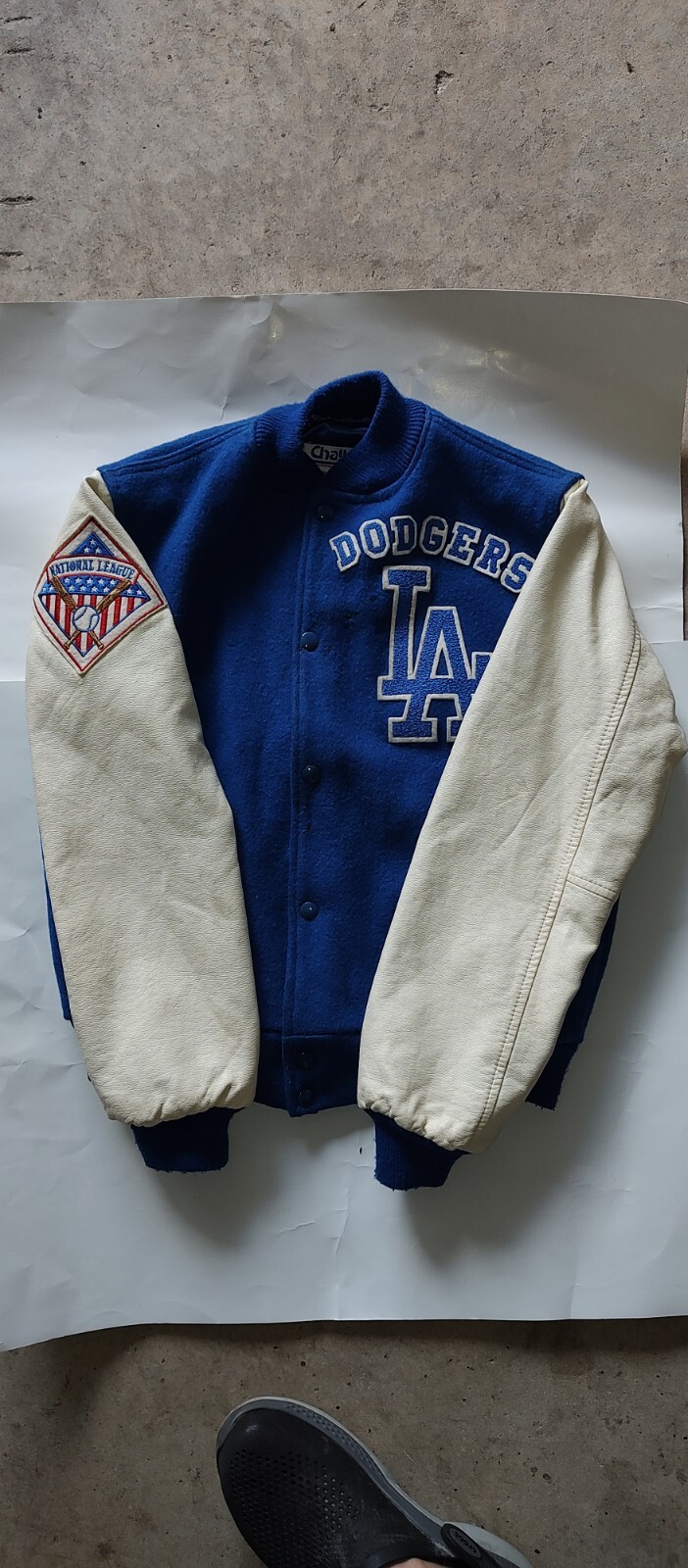 代購代標第一品牌－樂淘letao－Small Vintage 80s Chalk Line Los Angeles Dodgers Wool Varsity Jacket 海外 即決