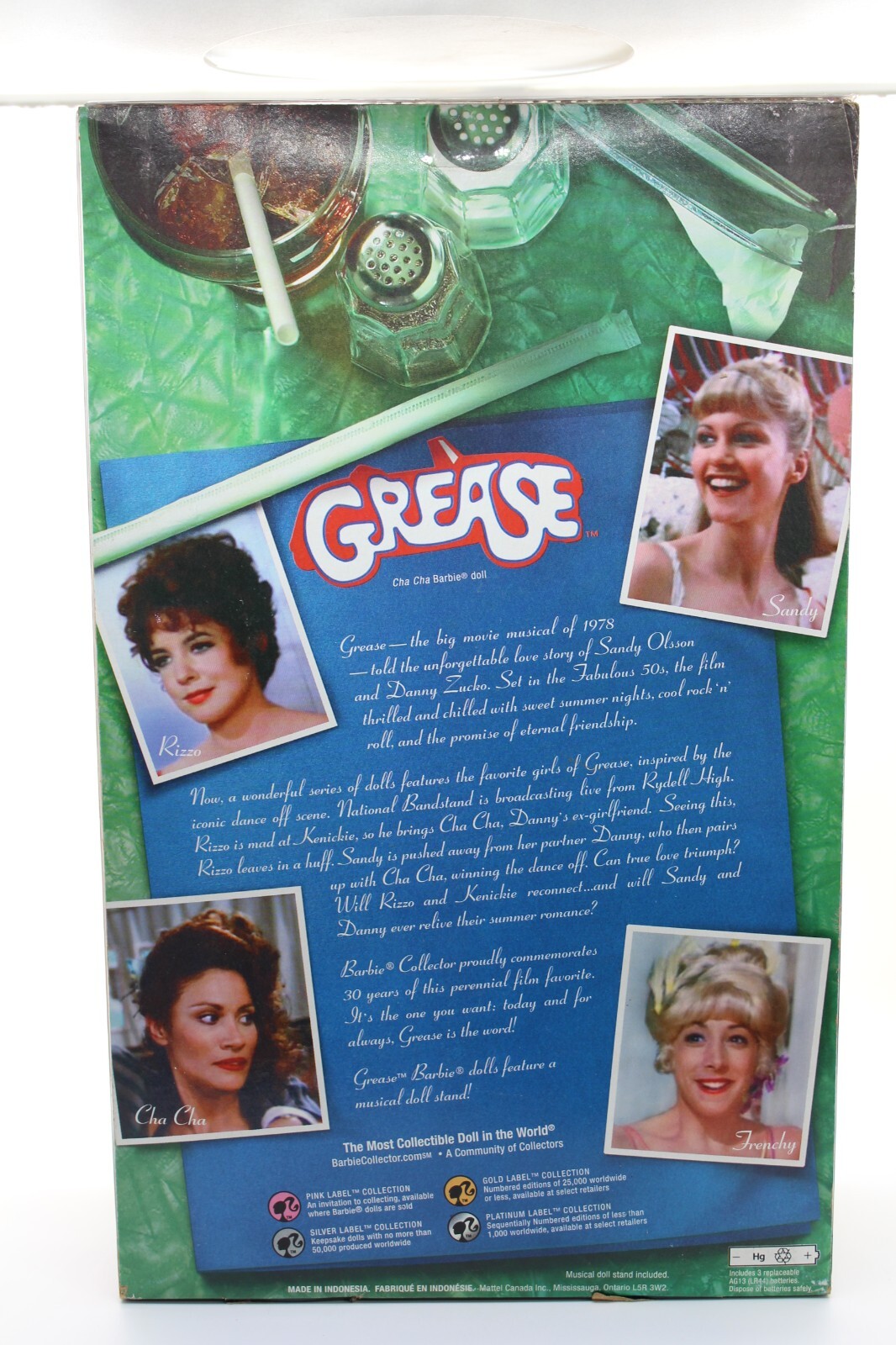 日本代購代標第一品牌【樂淘letao】－2008 Barbie Collector Silver Label 30 Years Grease Cha Cha M9593 NEW Damaged ...