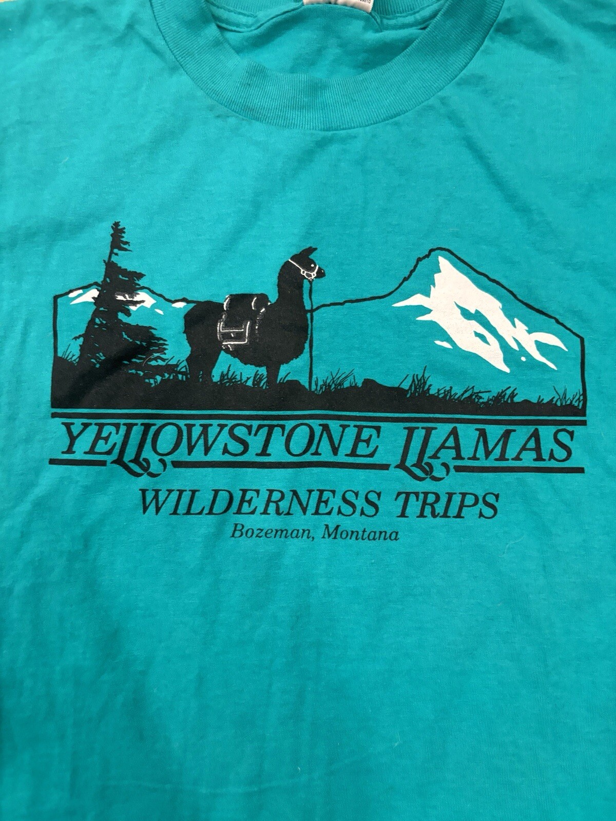 日本代購代標第一品牌【樂淘letao】－Vintage 90s Yellowstone Llamas Bozeman Montana T Shirt Single Stitch LG A29 ...