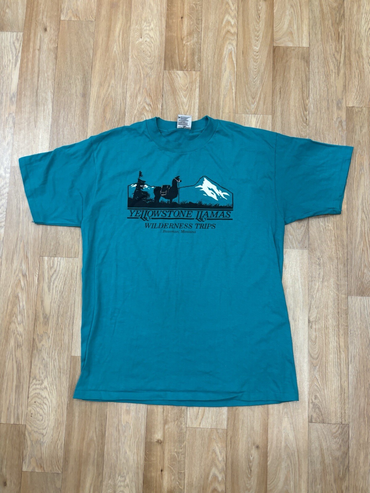 日本代購代標第一品牌【樂淘letao】－Vintage 90s Yellowstone Llamas Bozeman Montana T Shirt Single Stitch LG A29 ...