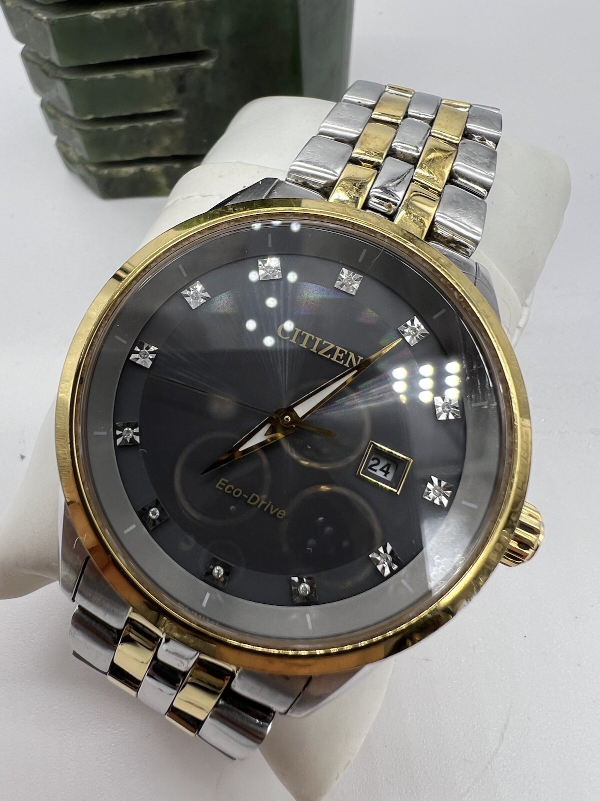 日本代購代標第一品牌【樂淘letao】－Citizen Eco-Drive Corso Men's Diamond Accents Gold Silver Watch 41MM BM7258 ...