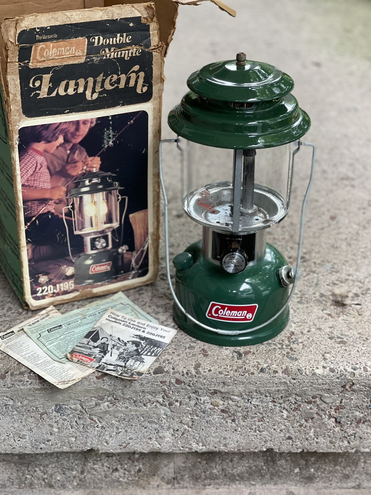 【樂淘letao】日本代購代標第一品牌－VINTAGE JAN. 1976 MODEL # 220J COLEMAN DOUBLE MANTLE LANTERN 海外 即決