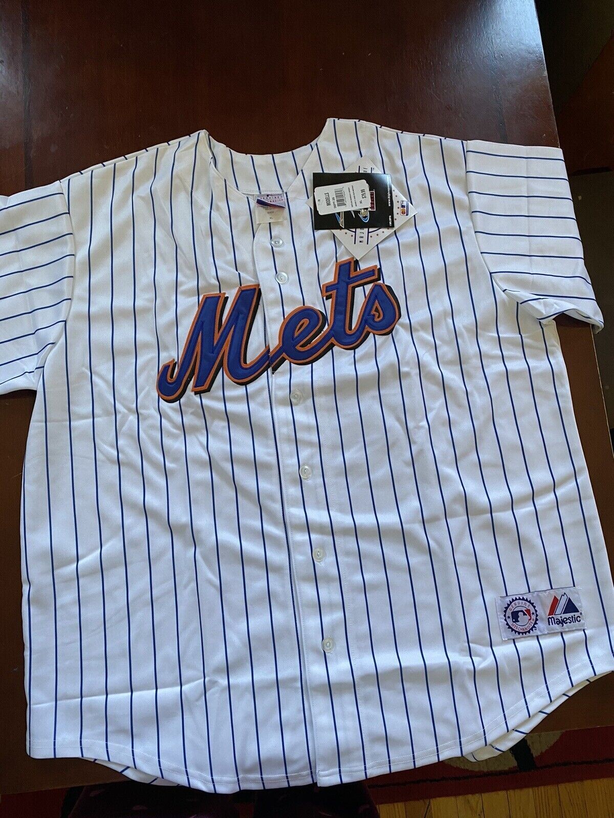 日本代購代標第一品牌【樂淘letao】－Majestic New York Mets Johan Santana 57 White Home Cool Base Men Jersey XXL ...