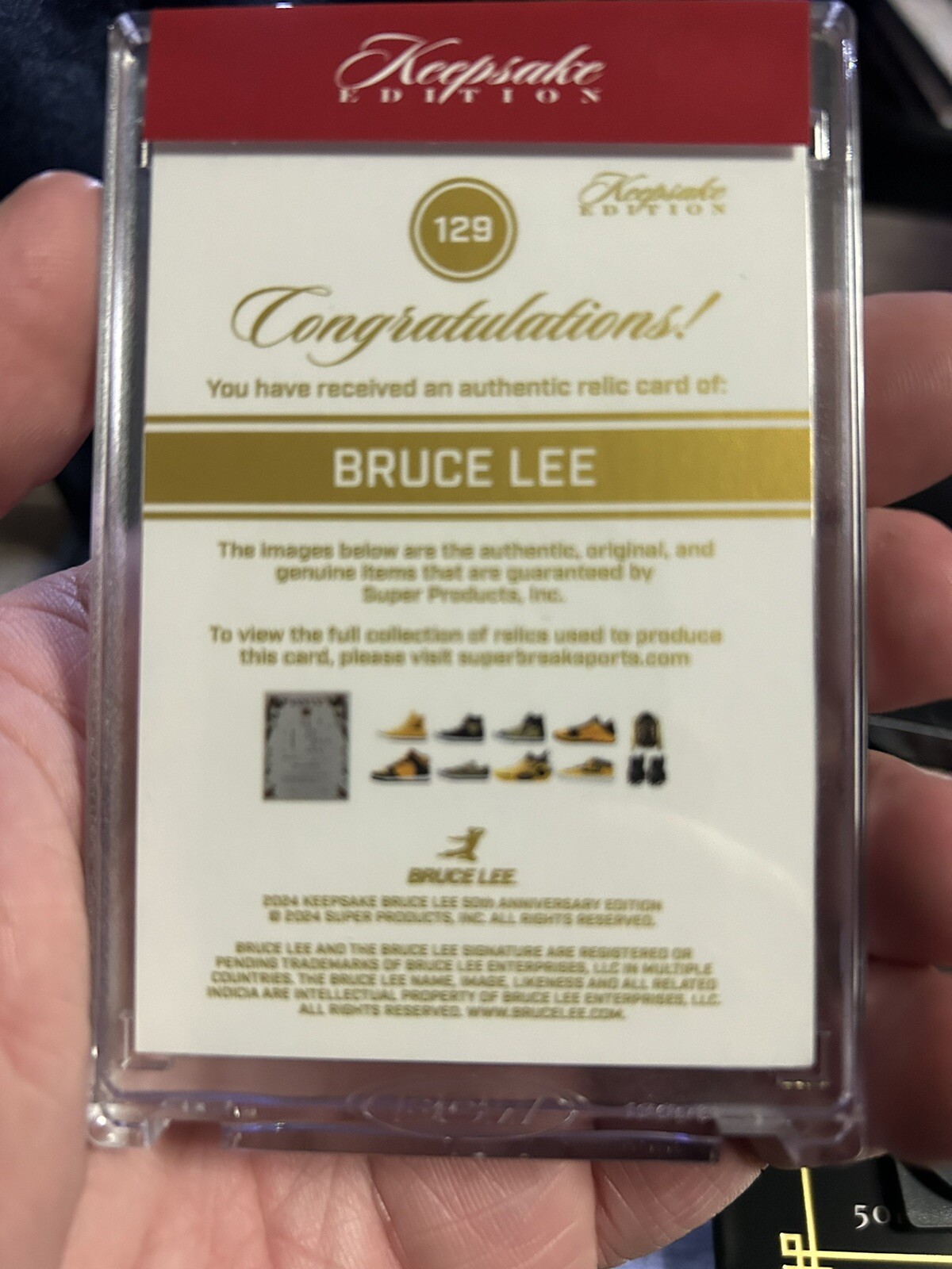 日本代購代標第一品牌【樂淘letao】－2024 Keepsake Edition BRUCE LEE Collection 50th Dual Relics Signapatch 3/50 ...