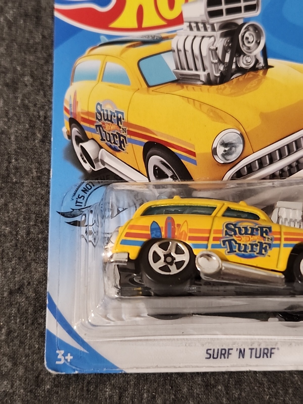 日本代購代標第一品牌【樂淘letao】－2020 Hot Wheels #83 Tooned 8/10 SURF 'N TURF Yellow w/Chrome 5 Spoke Wheels ...