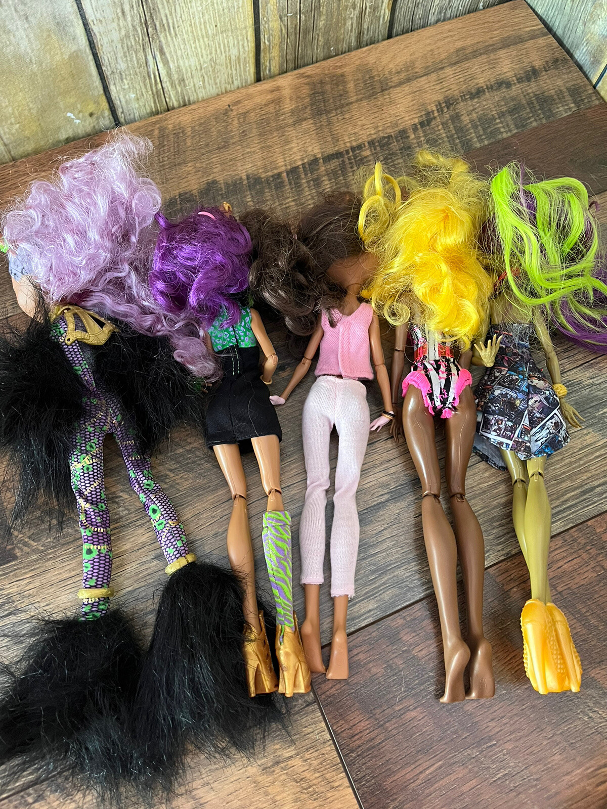 代購代標第一品牌－樂淘letao－Lot of 5 Monster High Doll Clawdeen Wolf Clawdia Dressed 海外 即決