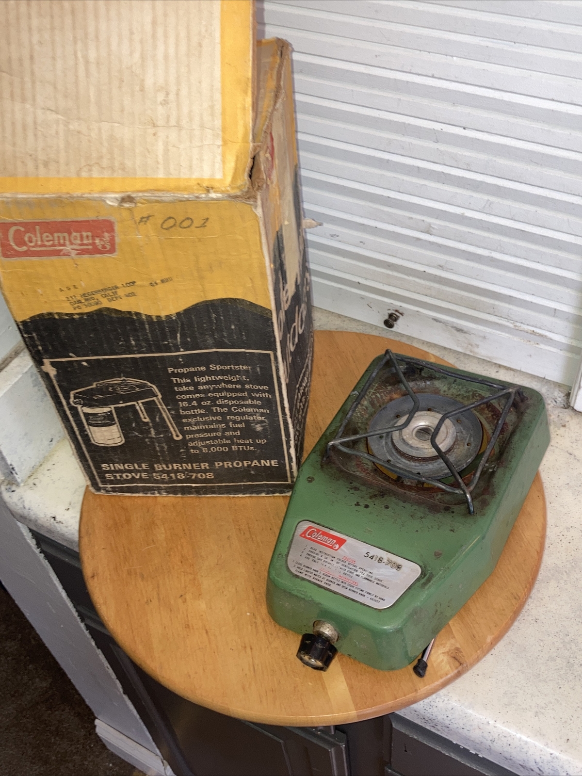 Yahoo!オークション - Vintage 1973 Coleman Propane Butane Portable ...