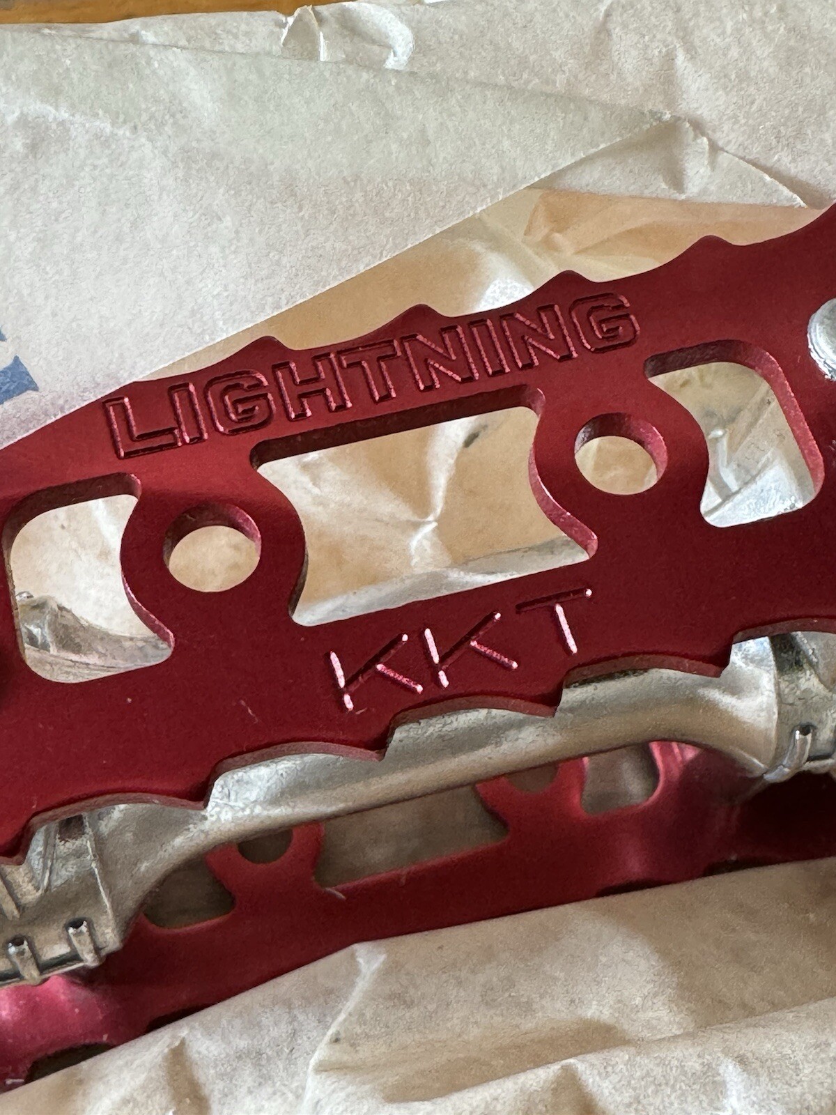 Yahoo!オークション - Red KKT Lightning FMX Pedals 9/16 - NOS New I...