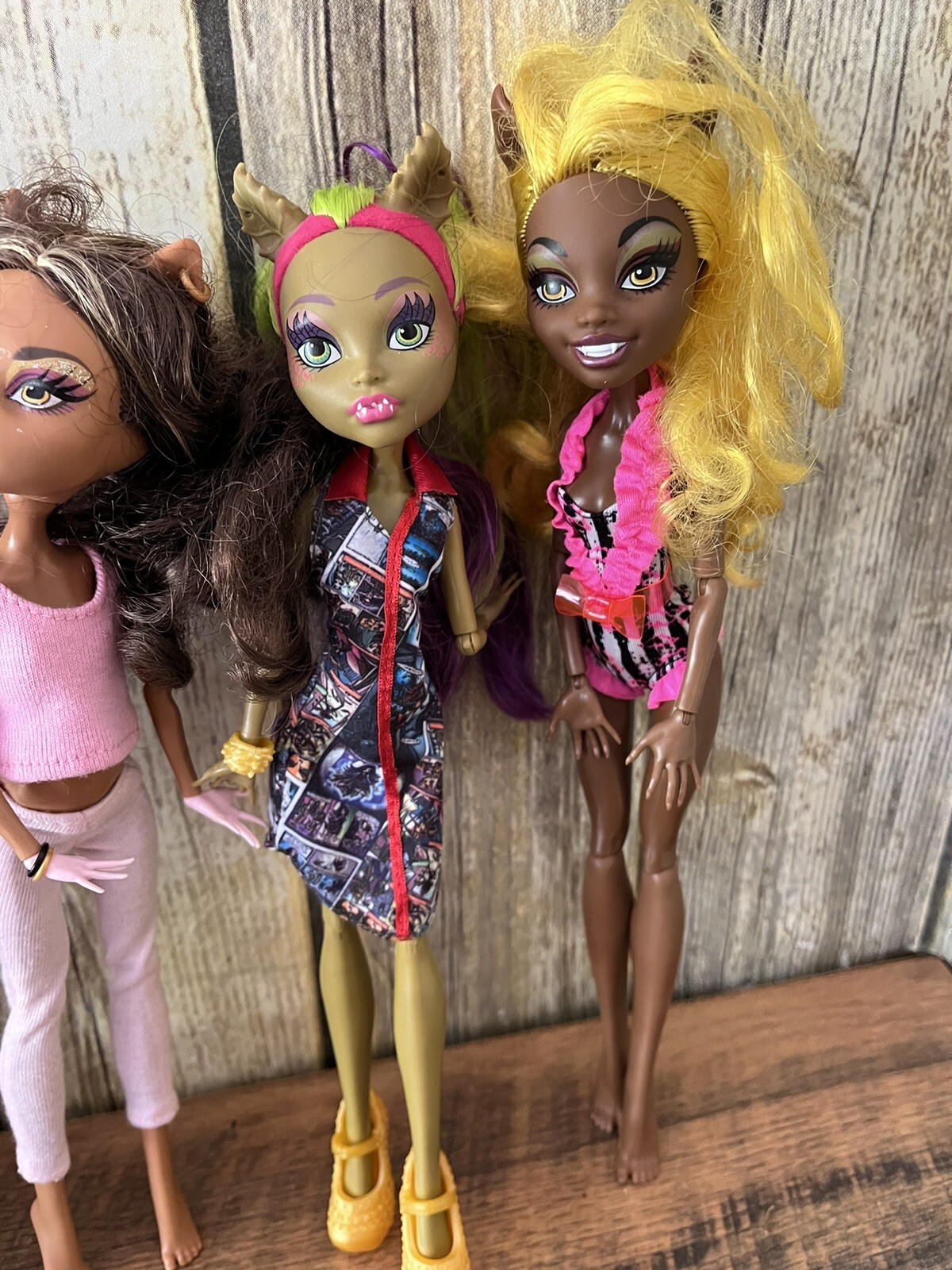 代購代標第一品牌－樂淘letao－Lot of 5 Monster High Doll Clawdeen Wolf Clawdia Dressed 海外 即決