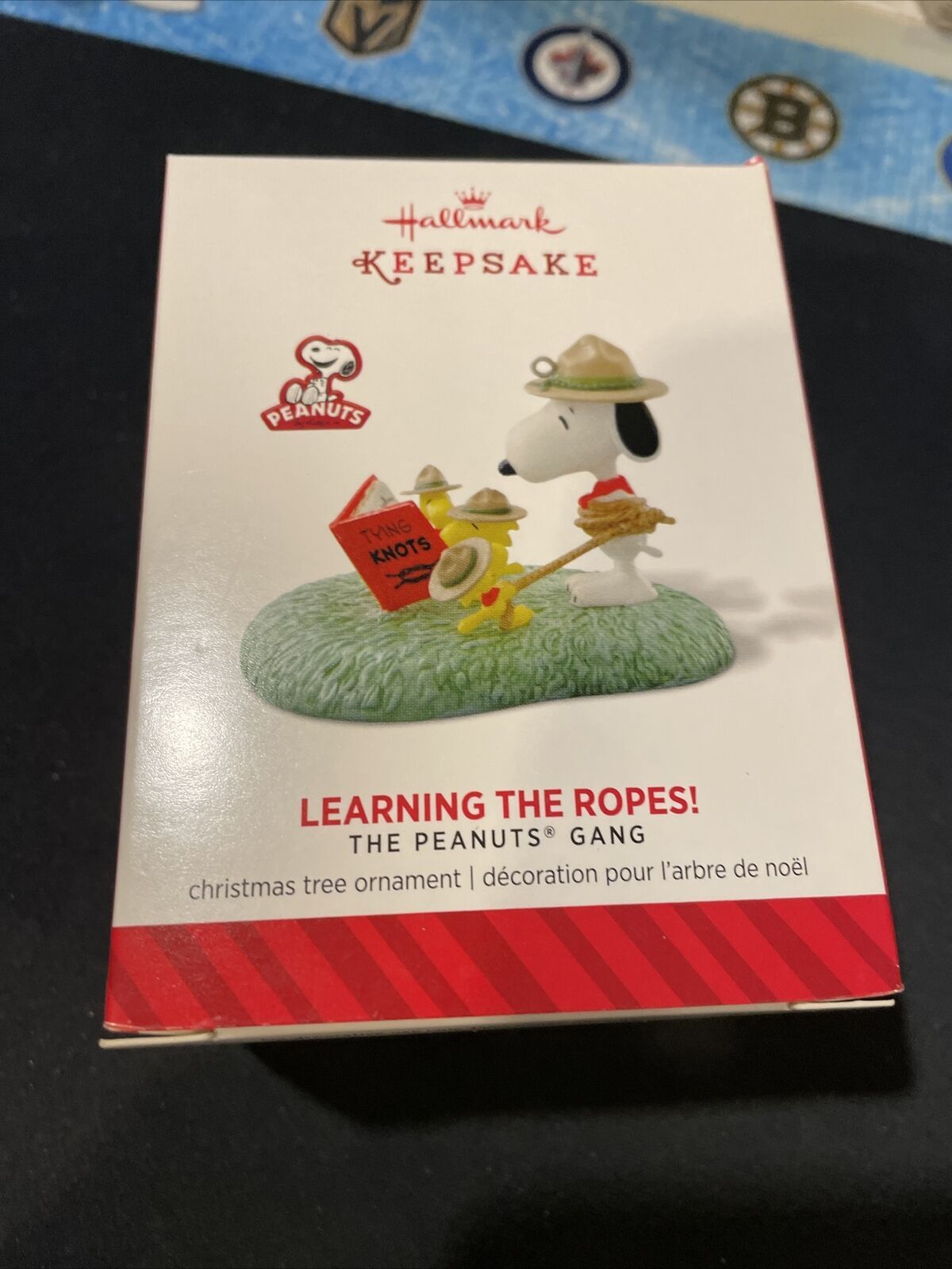 代購代標第一品牌－樂淘letao－NEW Hallmark Keepsake Snoopy Peanuts Woodstock Holiday Learning Ropes Ornament ...