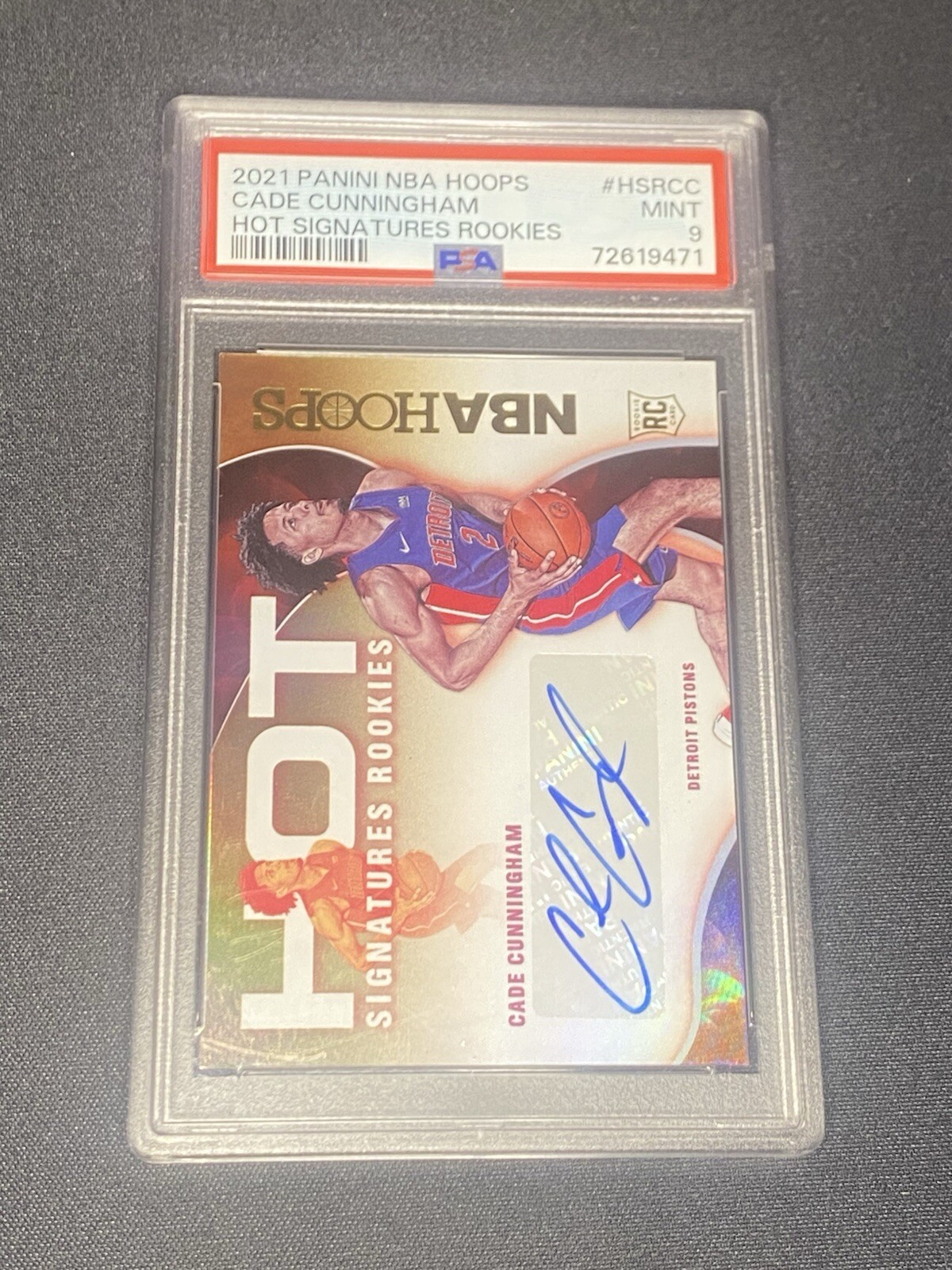 日本代購代標第一品牌【樂淘letao】－2021 Panini NBA Hoops - Cade Cunningham - GOLD - HSRCC PSA MINT 9 海外 即決