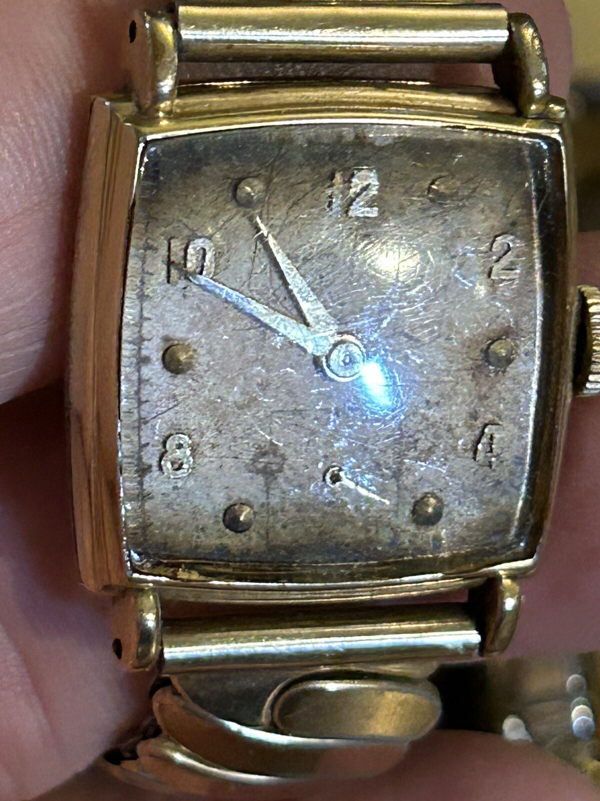 日本代購代標第一品牌【樂淘letao】－Vintage Hamilton 747 10k Gold Filled Case Watch 17 Jewels - Not Running 海外 即決