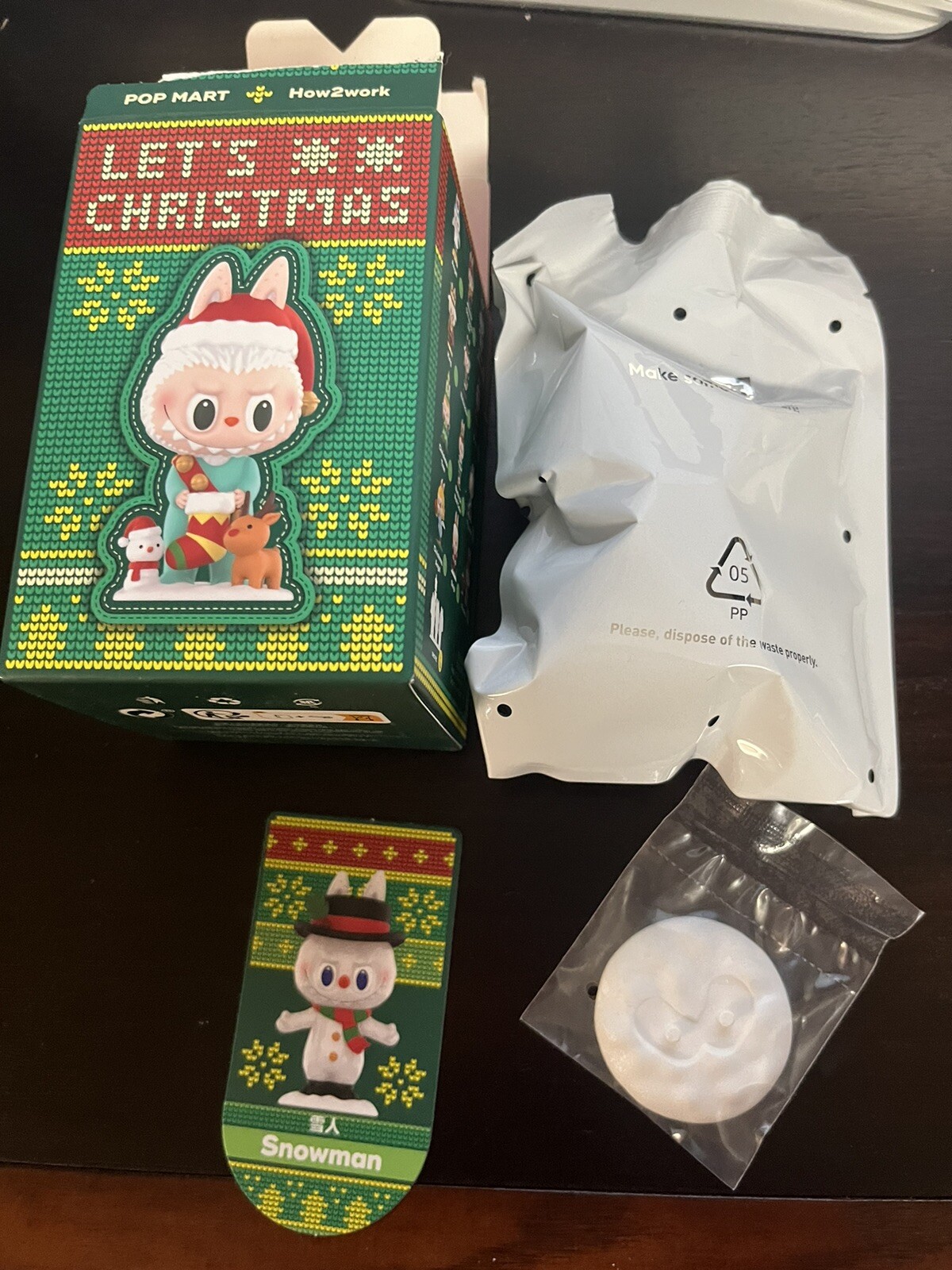 日本代購代標第一品牌【樂淘letao】－POP MART Labubu The Monsters Let's Christmas Series Blind Box— Snowman 海外 即決