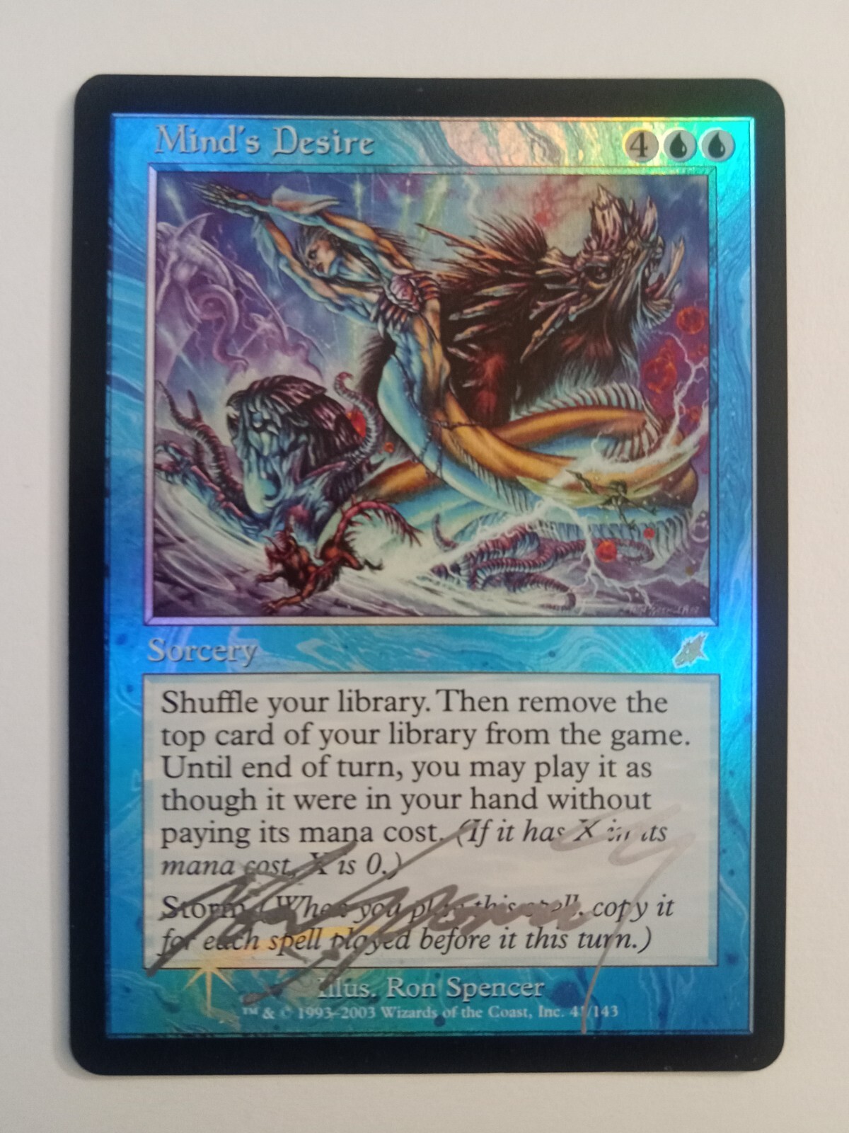 日本代購代標第一品牌【樂淘letao】－Magic The Gathering - 1x Signed Foil Mind's Desire (mtg) Scourge 海外 即決