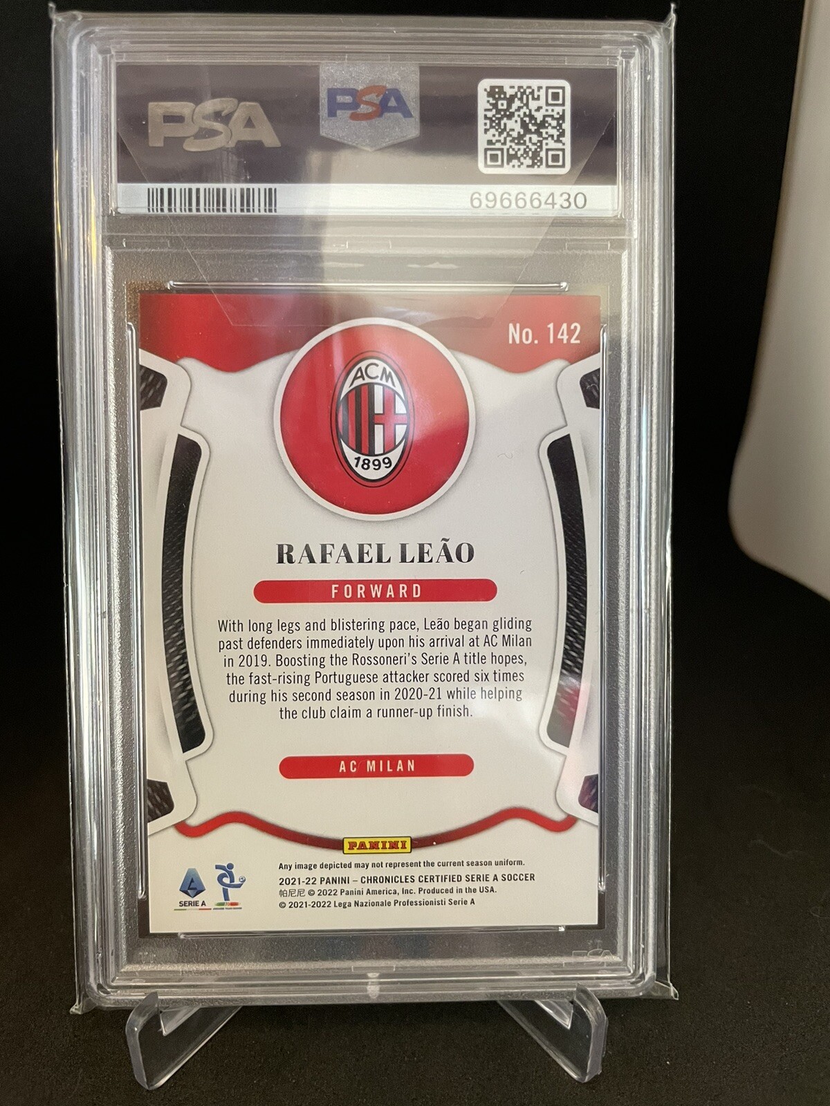 代購代標第一品牌－樂淘letao－2021-22 Chronicles Serie A Cracked Ice Rafael Leao 6/23 PSA 10 海外 即決