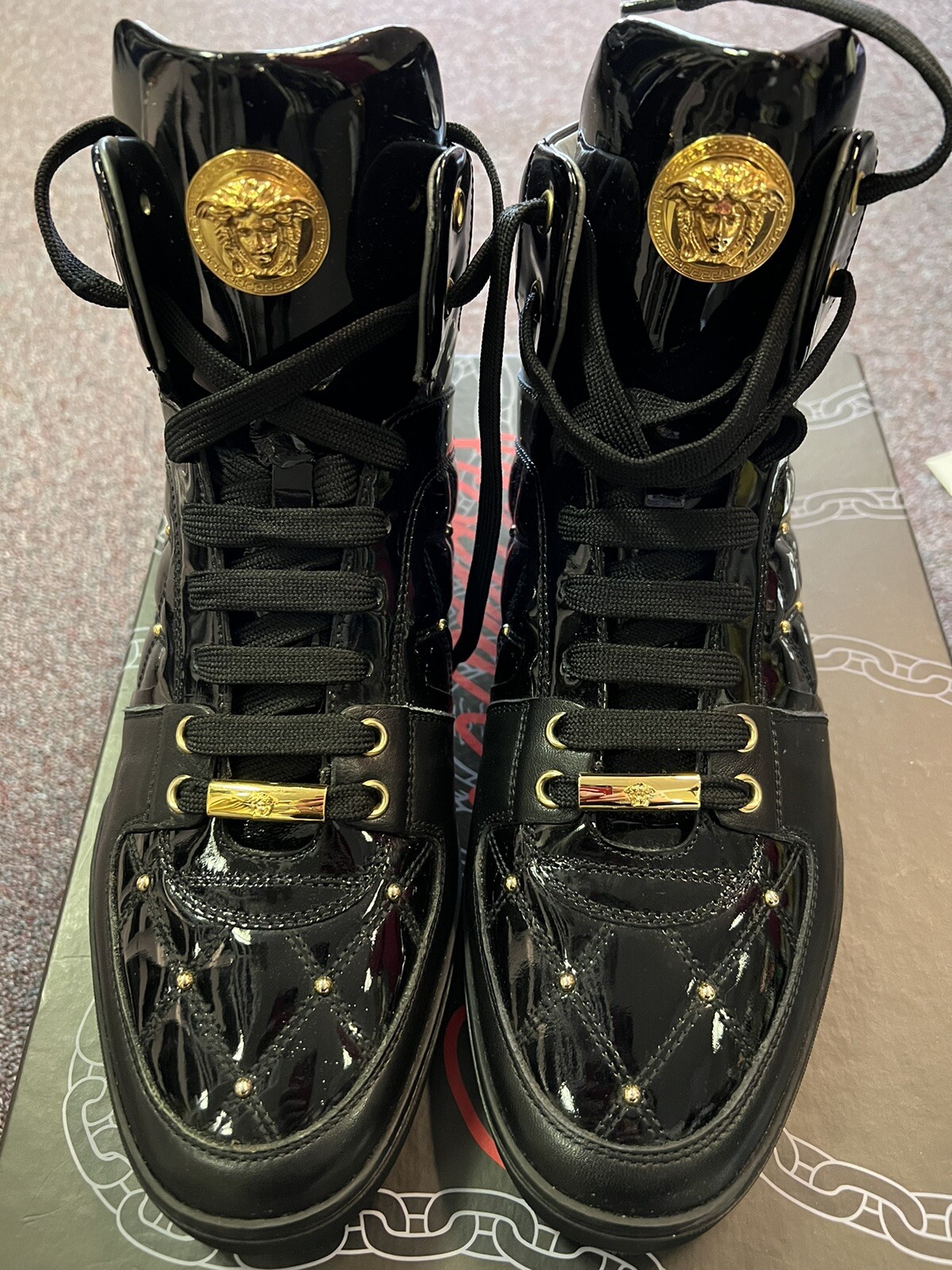 日本代購代標第一品牌【樂淘letao】－Versace High-Top Men Sneakers Boots 海外 即決