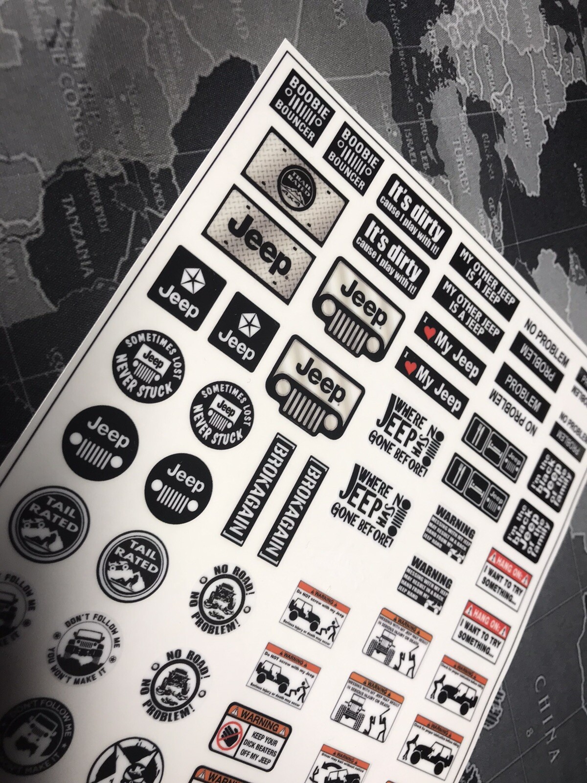 代購代標第一品牌－樂淘letao－1/24 1:24 1/18 Jeep Scale RC stickers decals - Axial Traxxas scx24 trx-4m trx4m ...