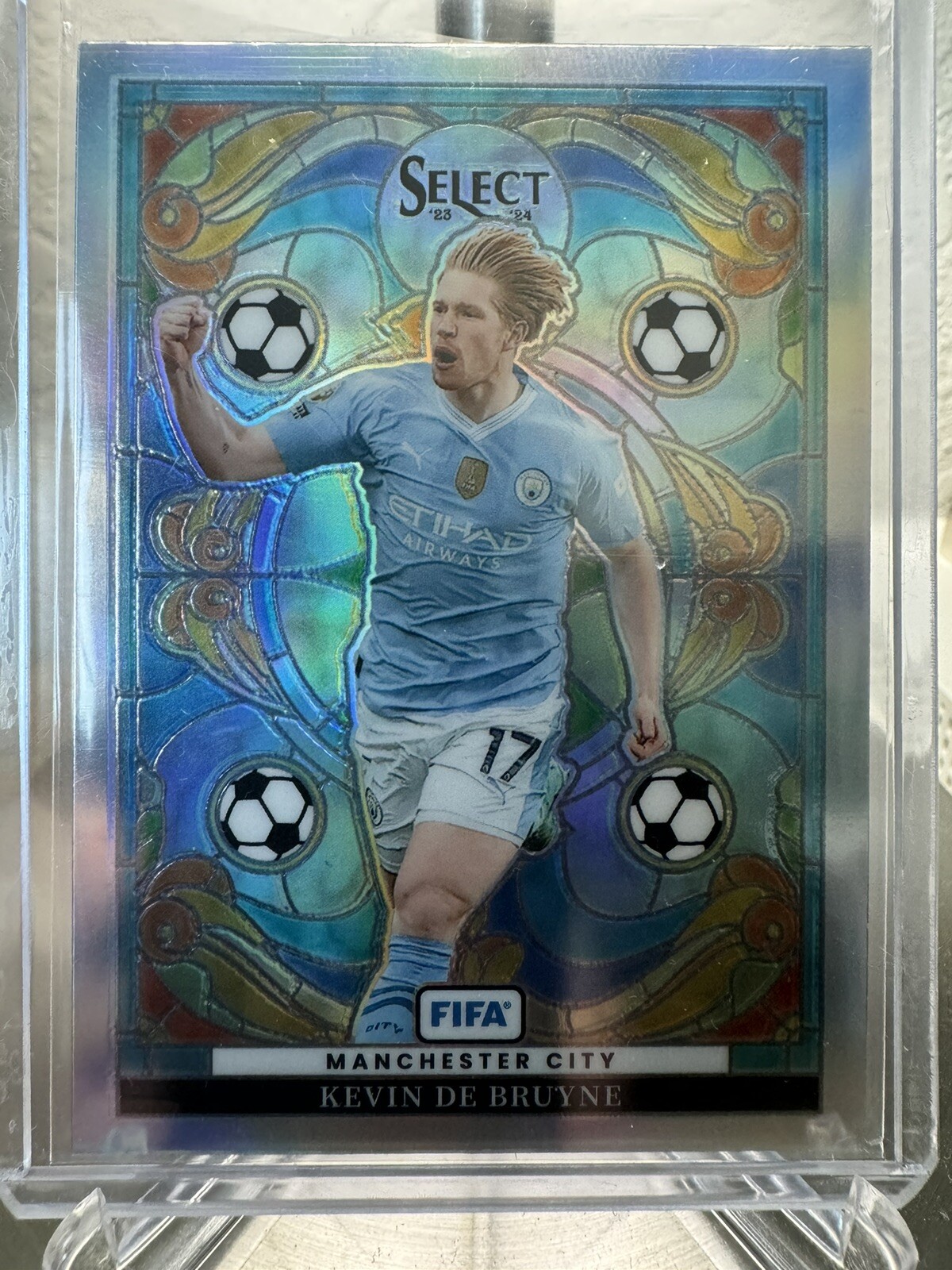 日本代購代標第一品牌【樂淘letao】－2023-24 Panini Select FIFA Kevin De Bruyne Stained Glass Prizm 海外 即決