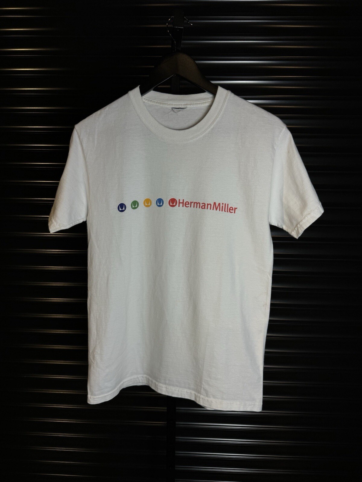日本代購代標第一品牌【樂淘letao】－Vintage 90s Herman Miller MCM Spellout tee Logo Medium 海外 即決