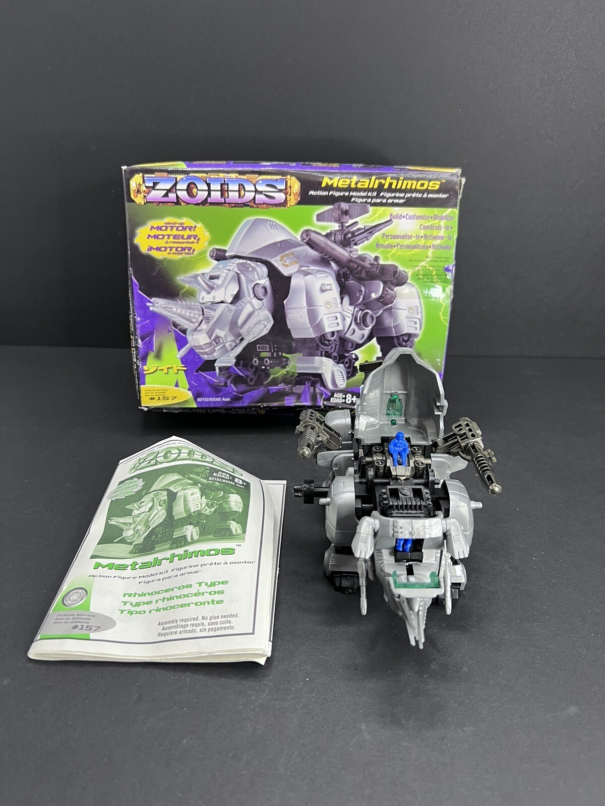 日本代購代標第一品牌【樂淘letao】－Vintage ZOIDS METAL RHIMOS Action Figure Rhino Tomy Complete 海外 即決