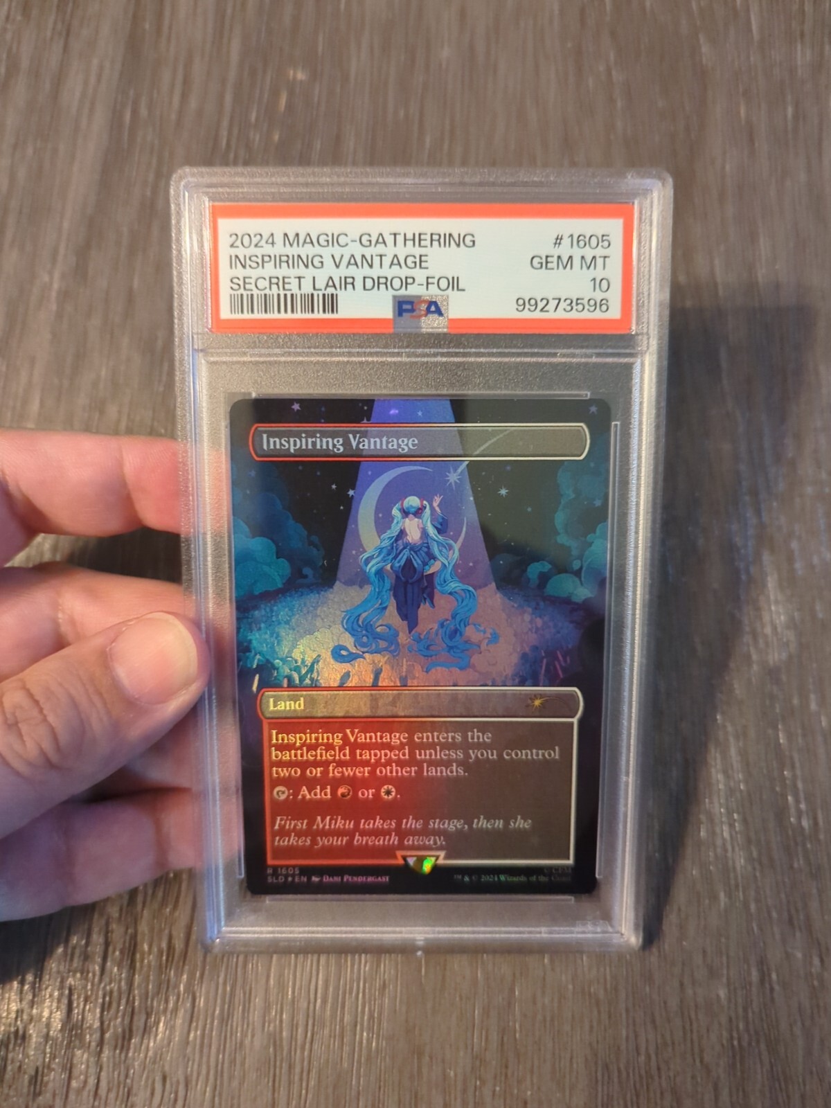 日本代購代標第一品牌【樂淘letao】－2024 MTG Secret Lair 1605 INSPIRING VANTAGE Foil Hatsune Miku PSA 10 海外 即決