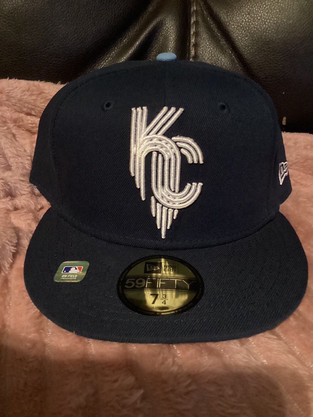 日本代購代標第一品牌【樂淘letao】－KANSAS CITY ROYALS NEW ERA 5950 ALTERNATE LOGO FLAT RIM FITTED HAT (7 3/4) 海外 即決