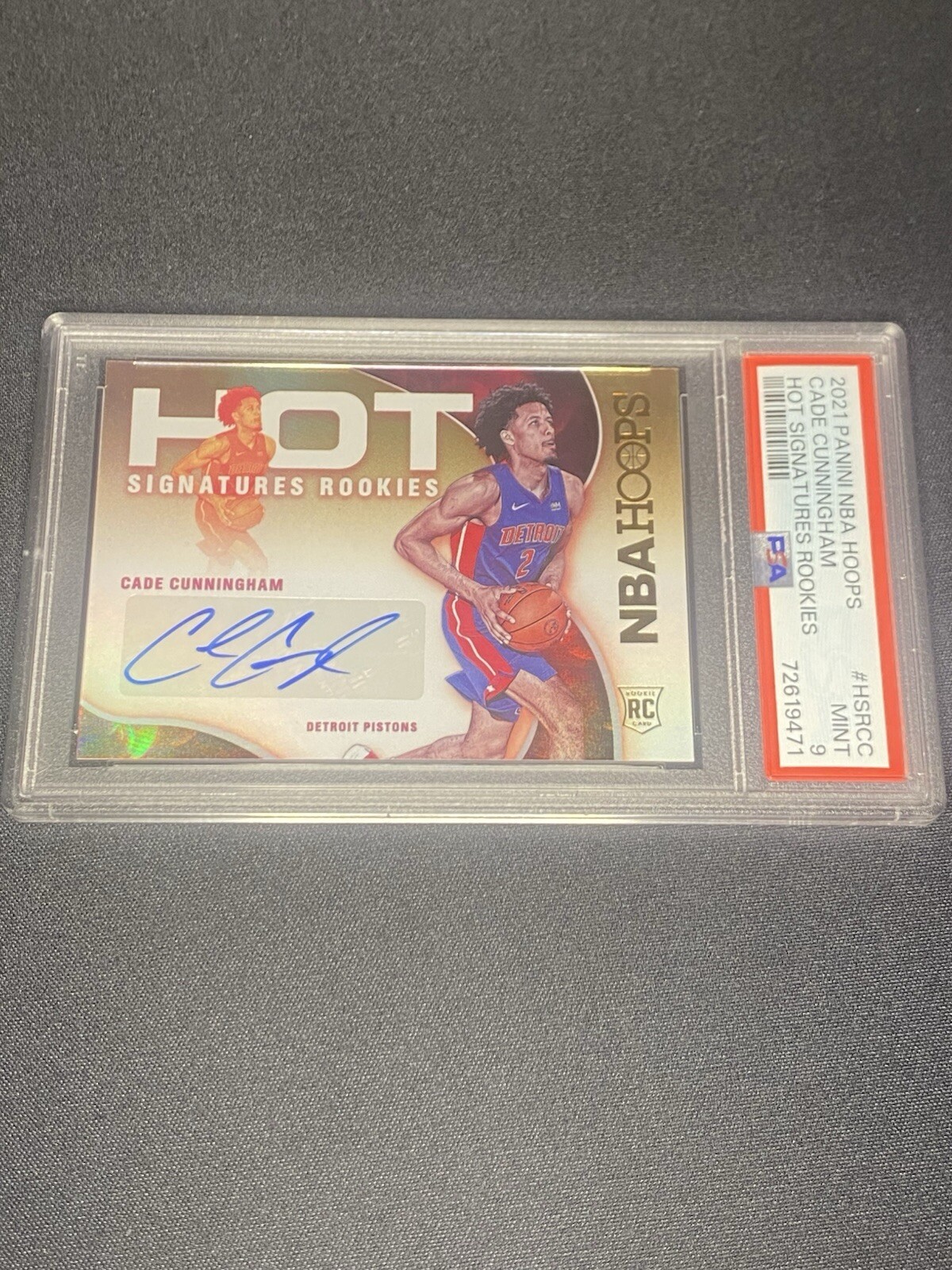 日本代購代標第一品牌【樂淘letao】－2021 Panini NBA Hoops - Cade Cunningham - GOLD - HSRCC PSA MINT 9 海外 即決