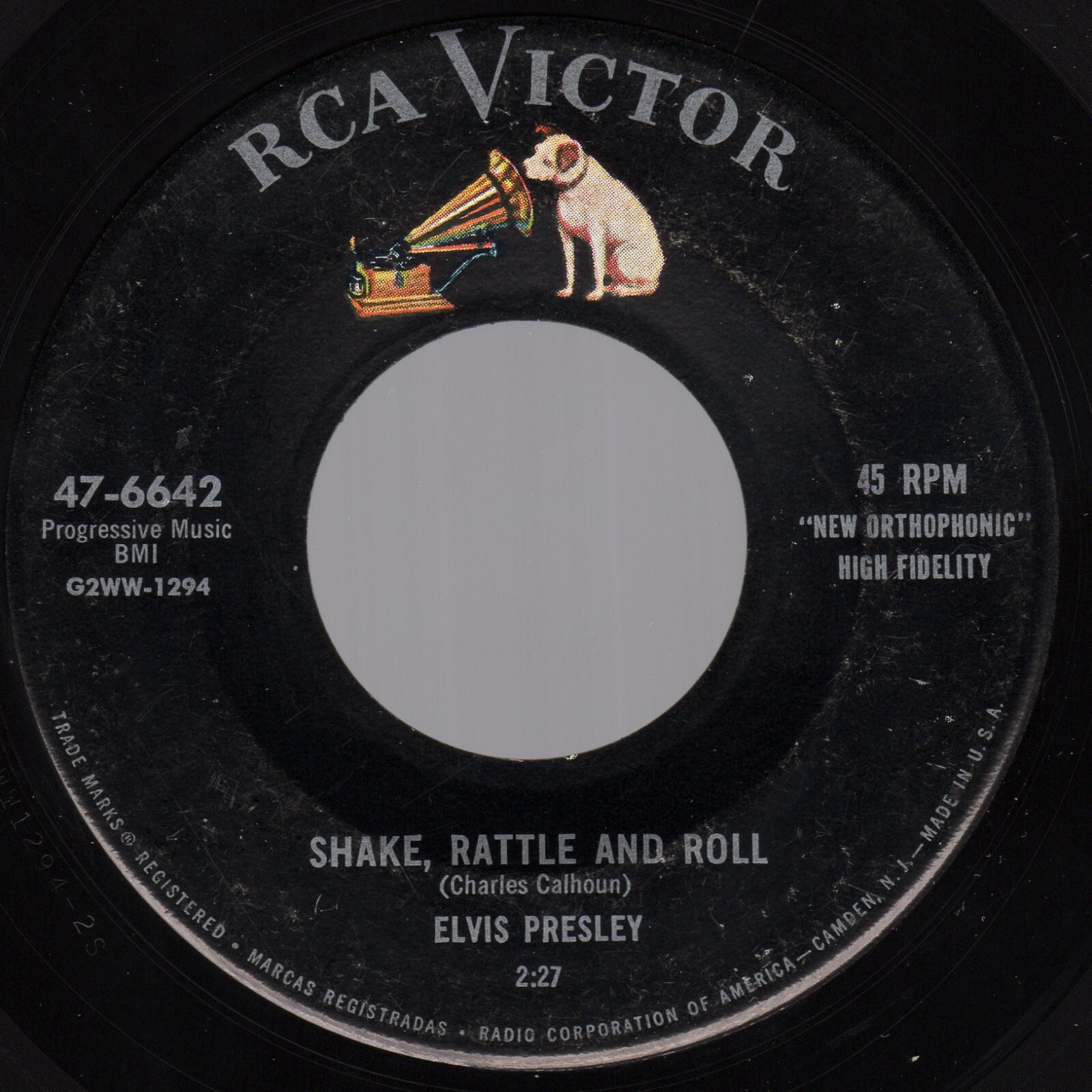 日本代購代標第一品牌【樂淘letao】－NM/EX エルヴィス・プレスリー "Shake Rattle and Roll/Lawdy Miss Clawdy" RCA Victor 47 ...